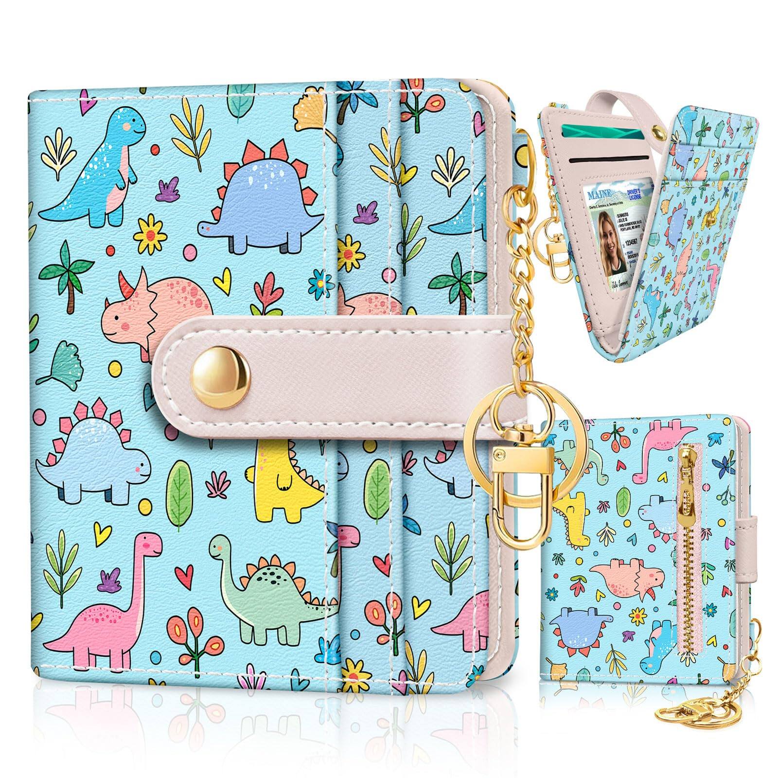 Jadie Link Black Cat Floral Rfid Women Wallet Small Slim Thin Credit ...