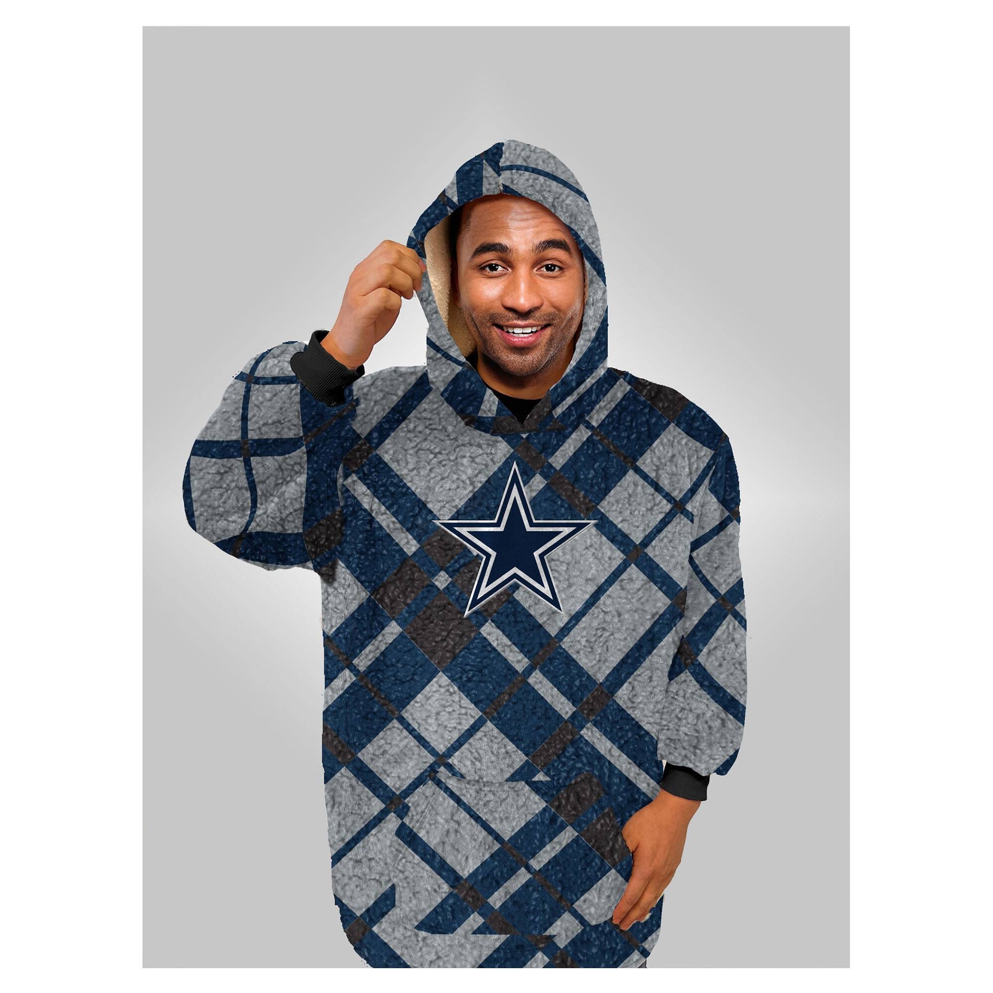 Pegasus Dallas Cowboys 34" x 34" Digital Dash Sherpa Hooded Fan Cape ...