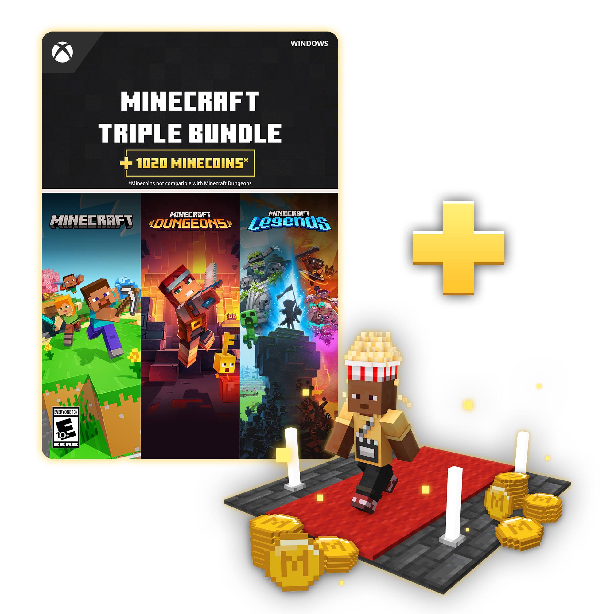 Minecraft Triple Bundle Standard Edition Windows [Digital] 2WU-00067 ...
