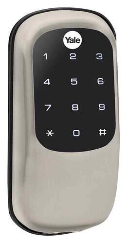 Best Buy: Yale Real Living Key Free Touchscreen Deadbolt with Z-Wave ...