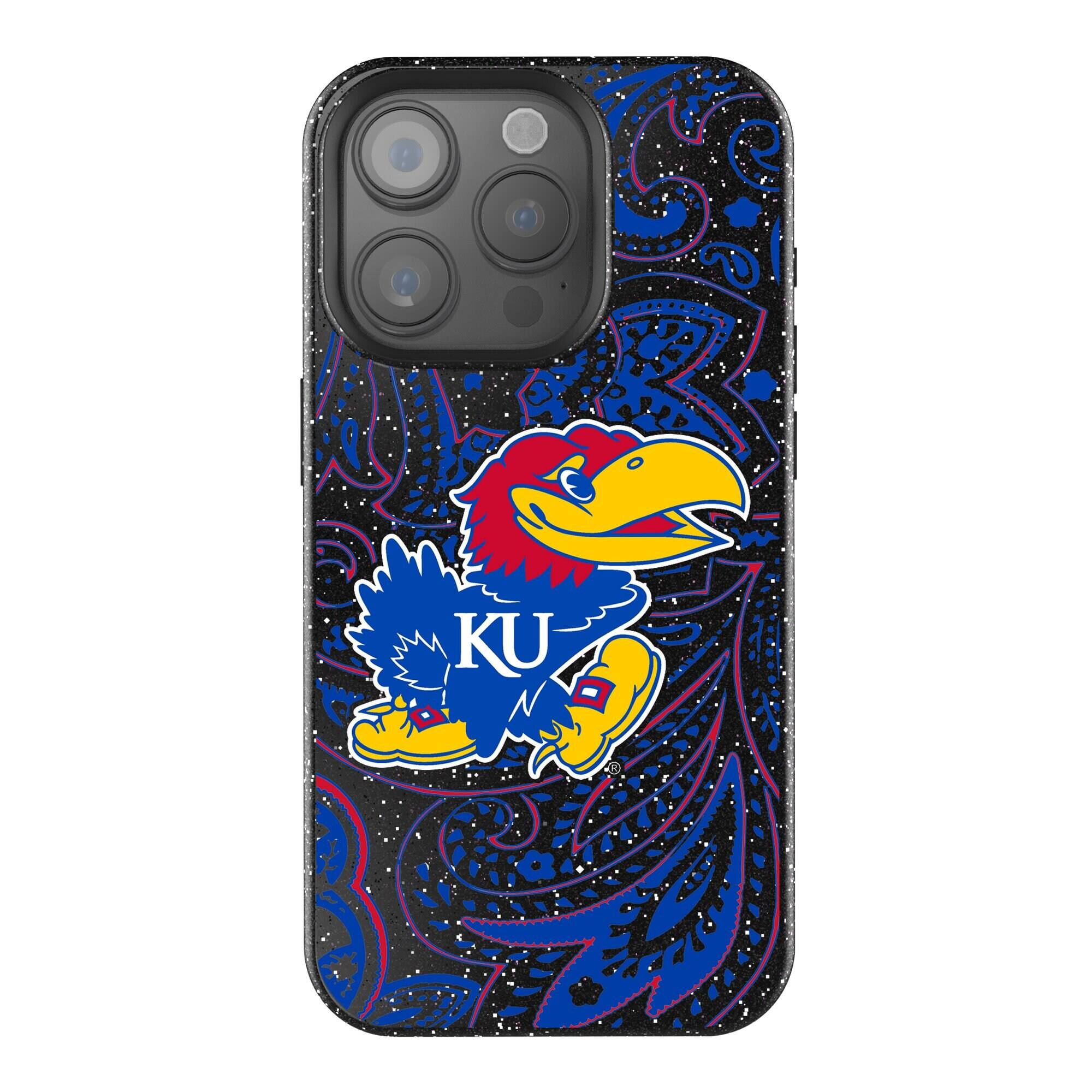 Keyscaper NCAA Kansas Jayhawks Paisley Bling iPhone Case 15 Black ...