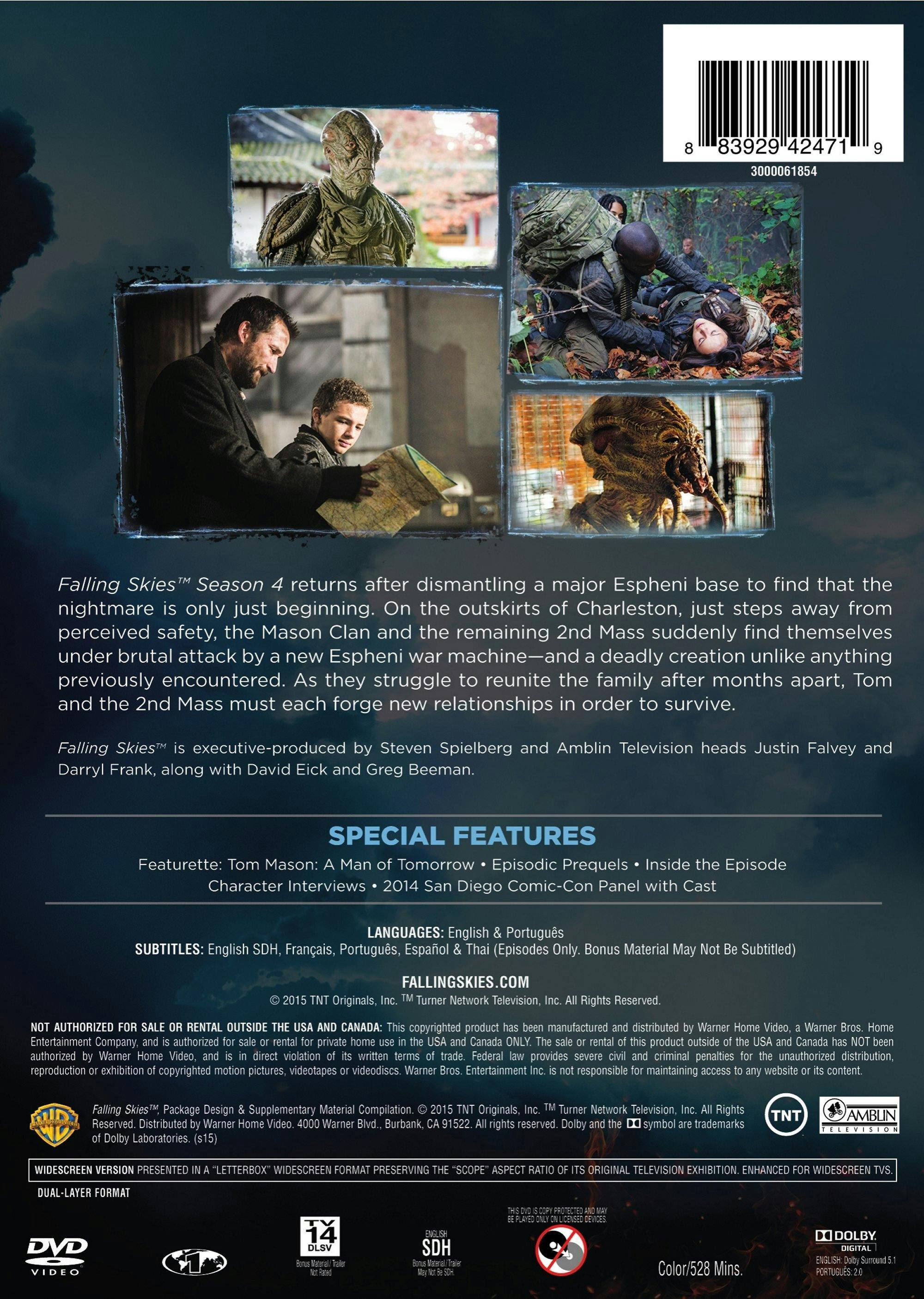 Falling Skies: The Complete Fourth Season (Box Set) [DVD] [Standard ...