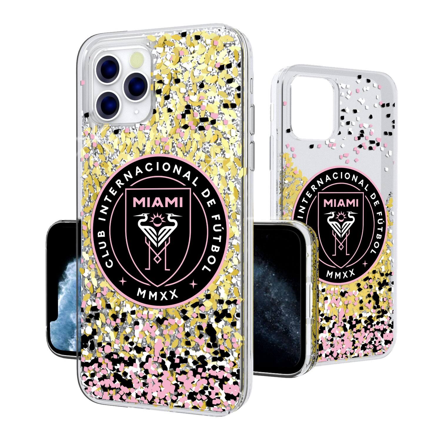 Keyscaper MLS Inter Miami CF iPhone Confetti Glitter Design Logo Case ...