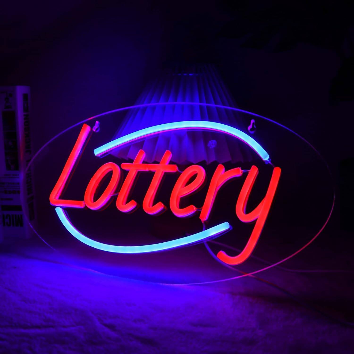 Auledio Lottery Neon Signs for Wall Decor Neon Lights for Business Led ...