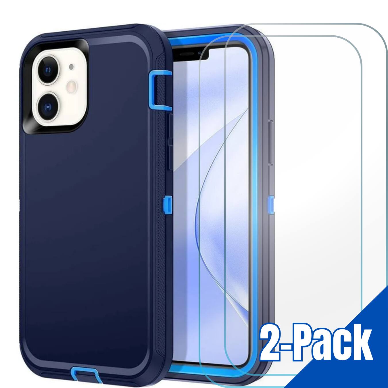 Entronix Heavy Duty iPhone 12 Mini Bundle with 2 Clear Screen ...