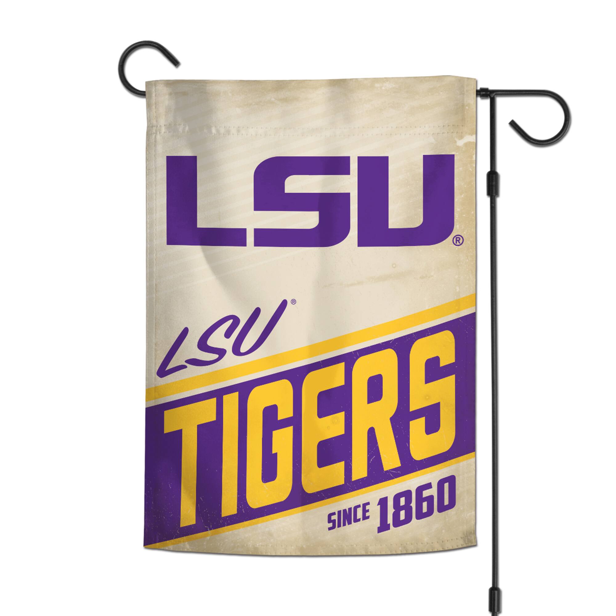 WinCraft LSU Tigers 12" x 18" Throwback Logo Double Sided Garden Flag ...