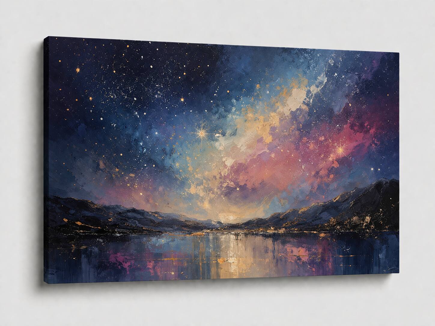 FC Design Large Canvas 24x36" Abstract Cosmic Night Sky Galaxy Art ...
