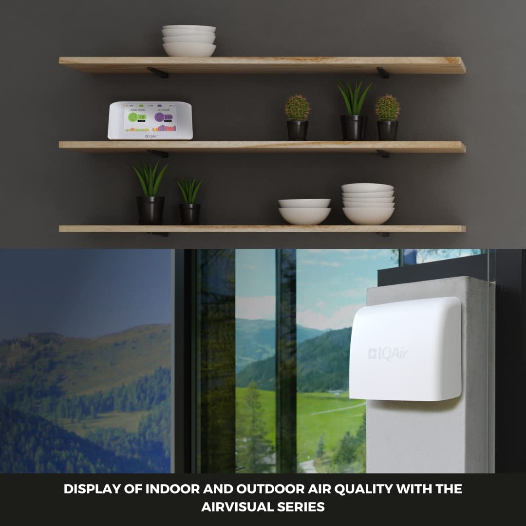IQAir AirVisual Pro Air Quality Monitor for PM2.5, CO2, AQI ...