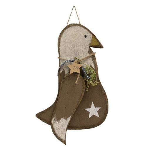 BreeBe Rustic Wood Hanging Primitive "1776" Eagle Brown G23212 - Best Buy