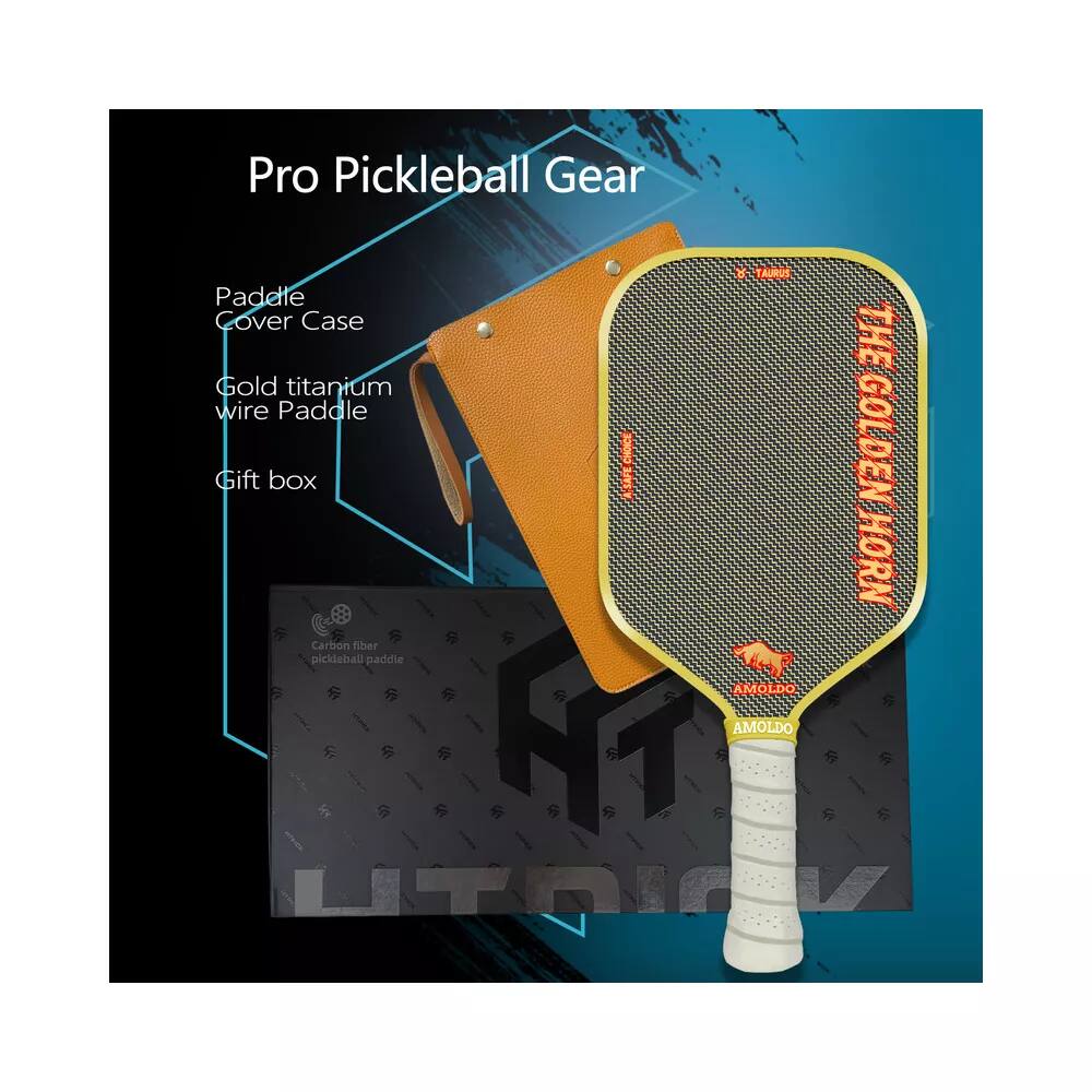 Aukfa Thermoformed Pickleball Paddle – Titanium Wire Texture, 16mm PP ...