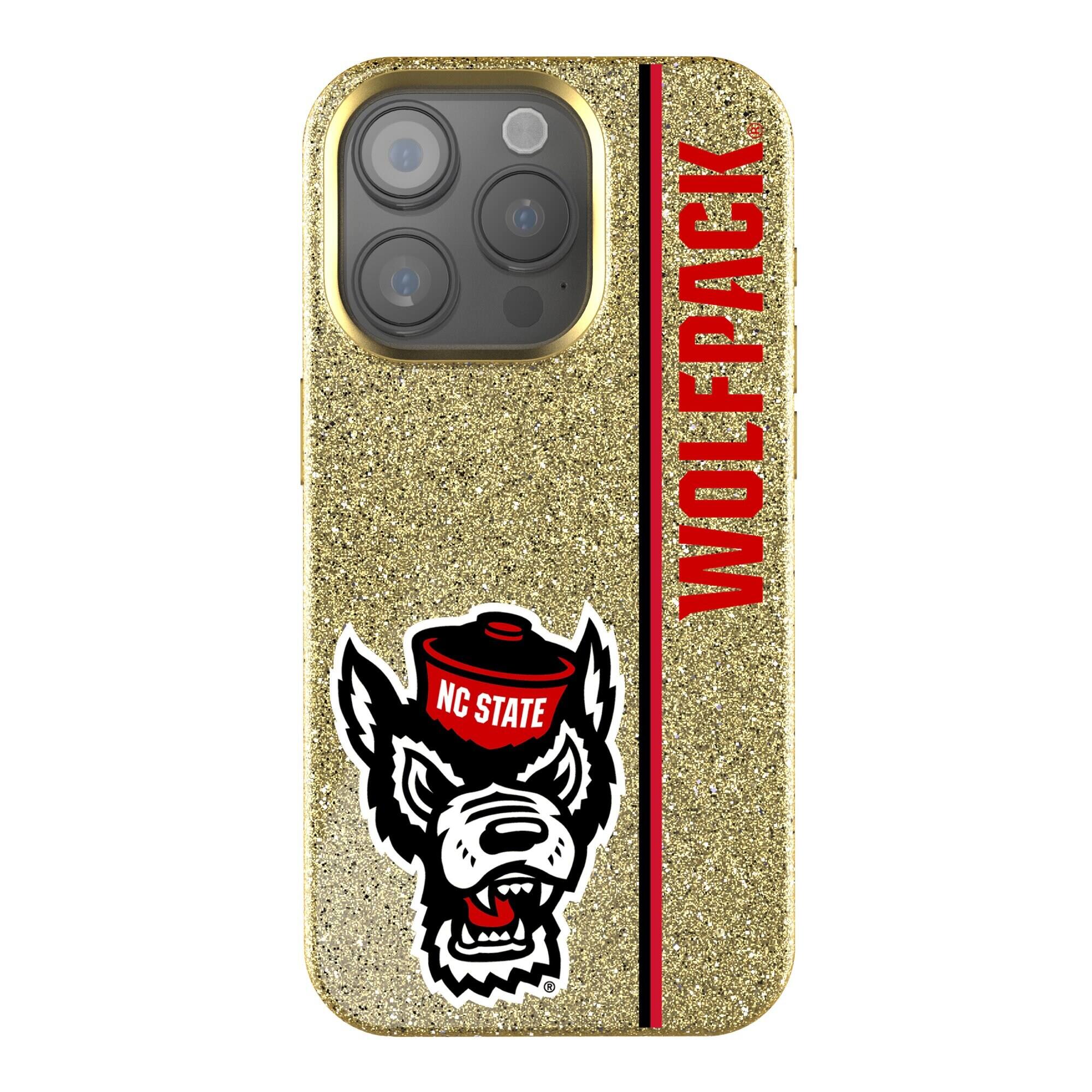 Keyscaper NCAA NC State Wolfpack iPhone Bling Case 14 Gold 202263998 ...