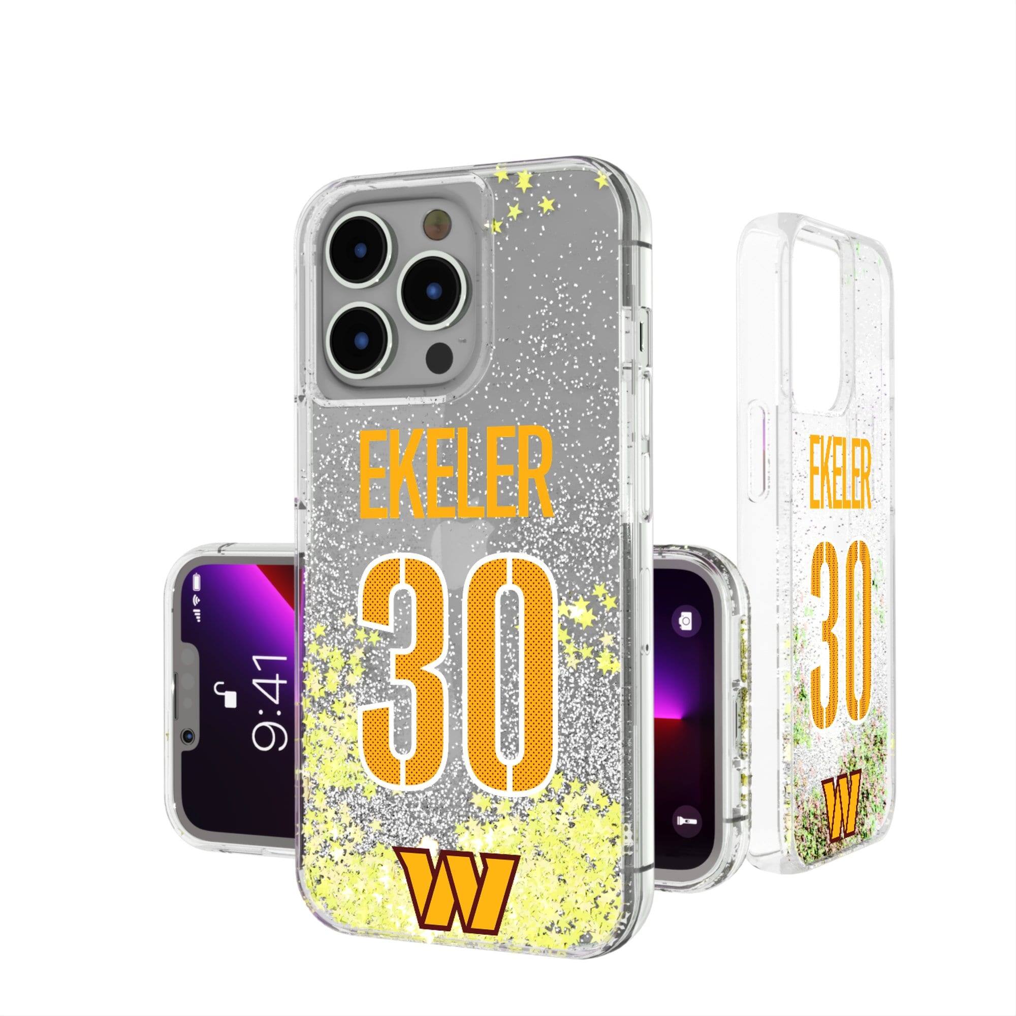 Keyscaper - NFL - Austin Ekeler Washington Commanders iPhone Glitter ...