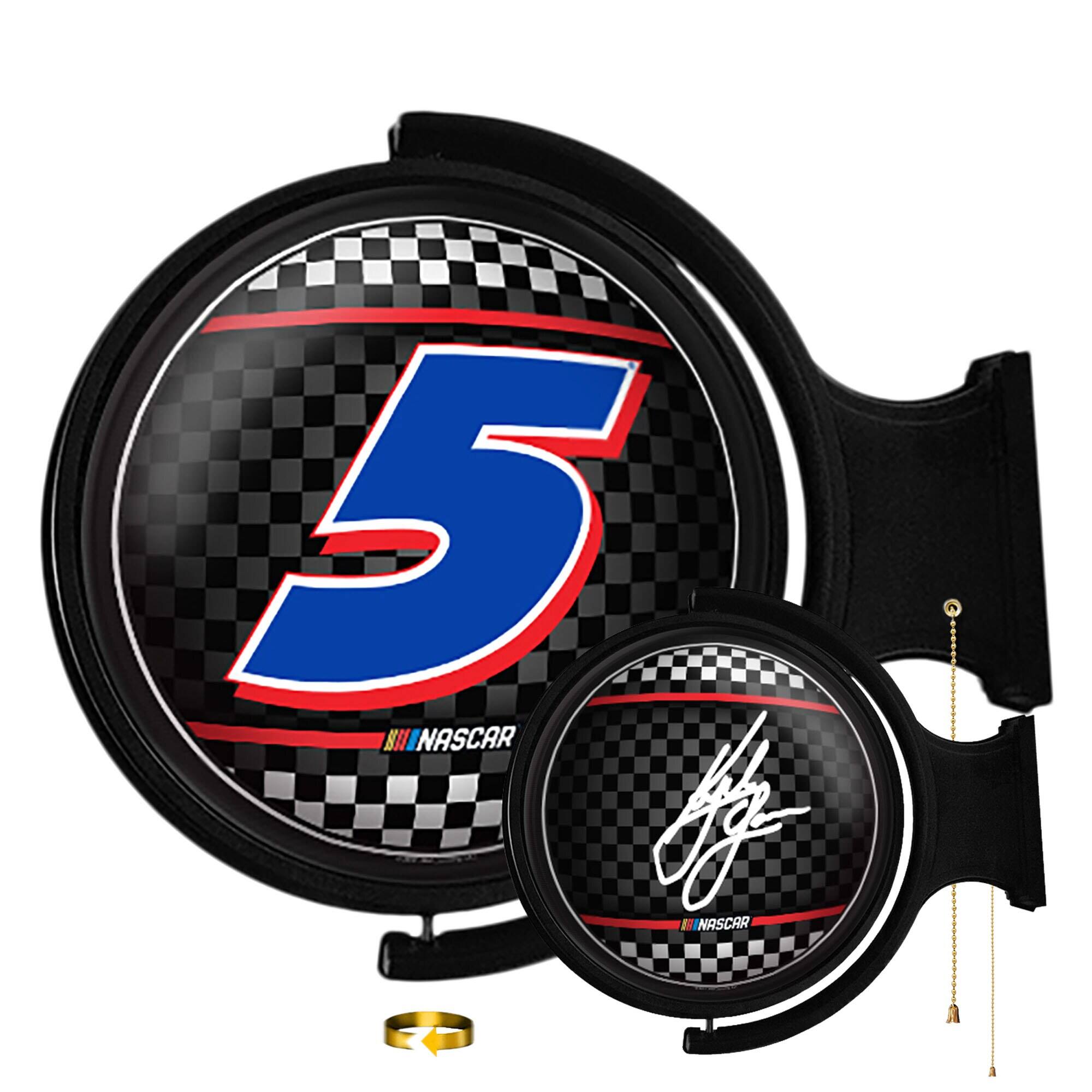 The Fan Brand Kyle Larson 21'' x 23'' Rotating Lighted Wall Sign ...