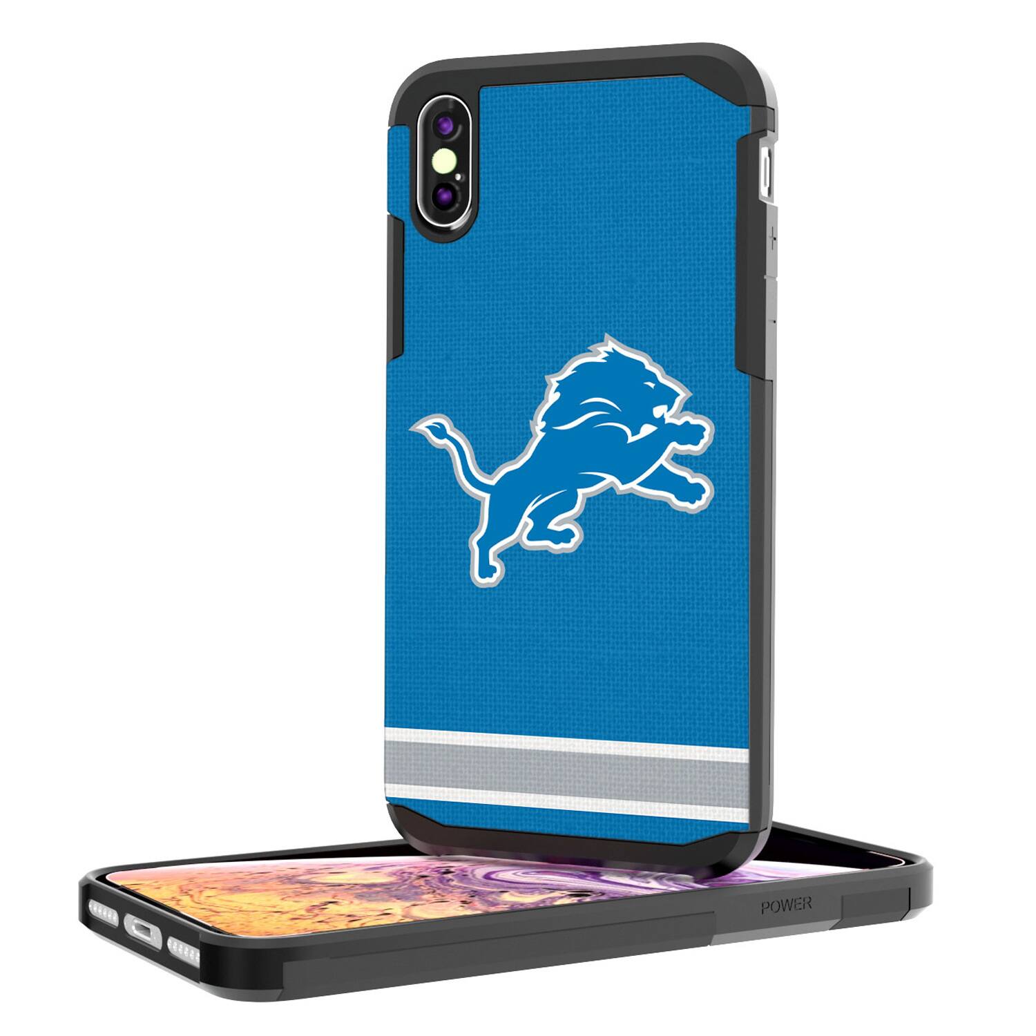 Keyscaper NFL Detroit Lions iPhone Rugged Stripe Design Case 13 Pro Max ...