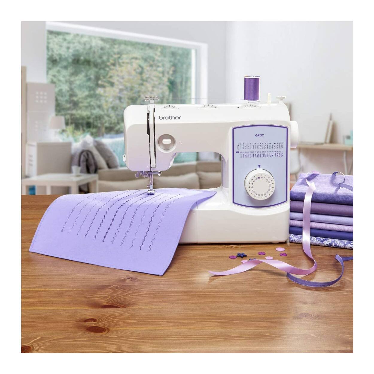 Brother GX 37 Sewing Machine with 37 Built in Stitches and One Step ...