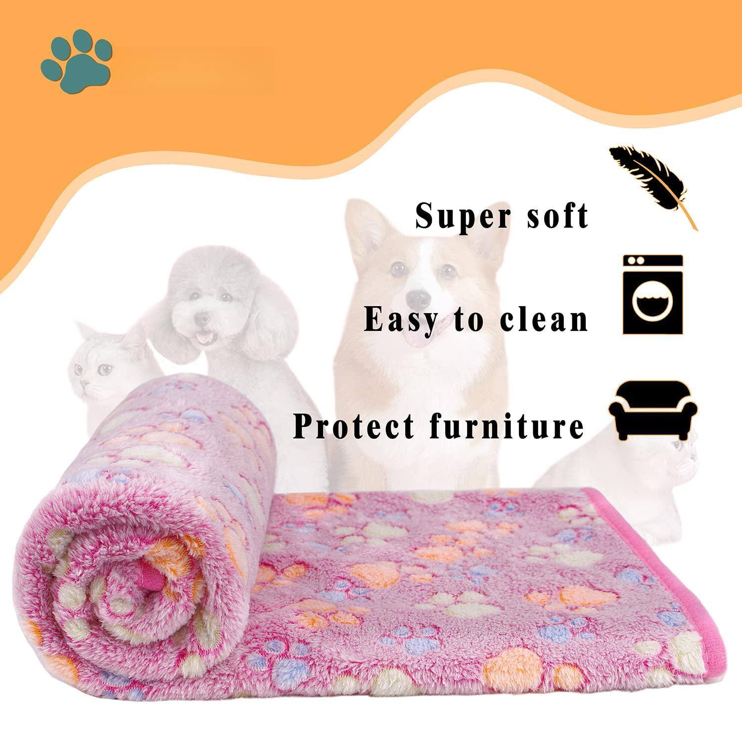 Pacoar Cade Dog Blankets For Medium Large Dogs 3 Pack Blanket Washable ...