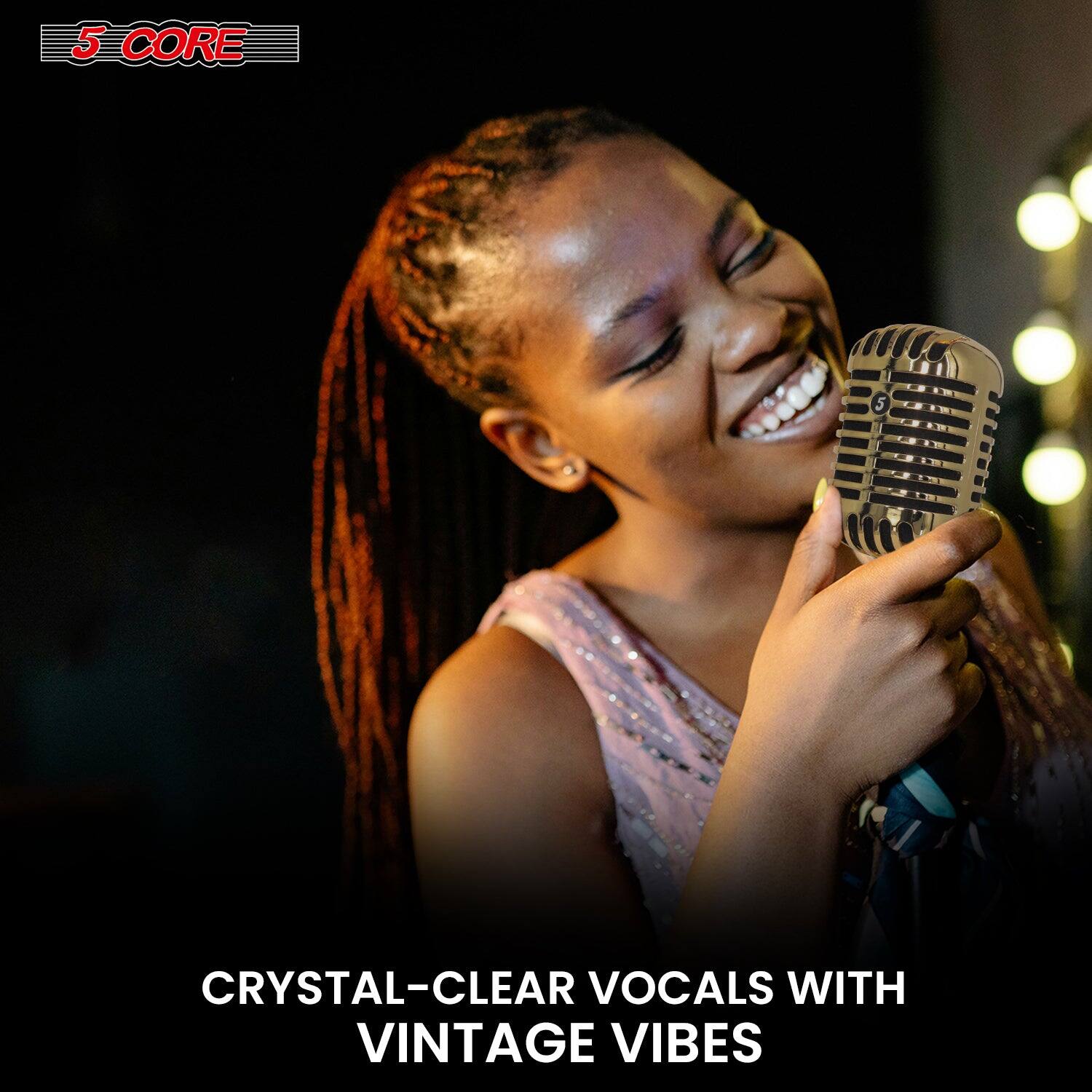 5 CORE 5Core Vintage Microphone Classic Dynamic Professional XLR Studio ...