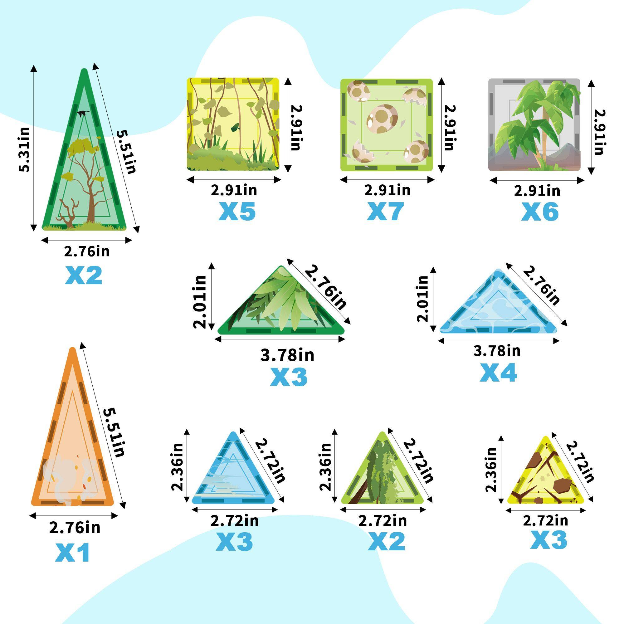 PicassoTiles PICASSO TILES Magnetic Tiles for Kids – Safari Animals ...