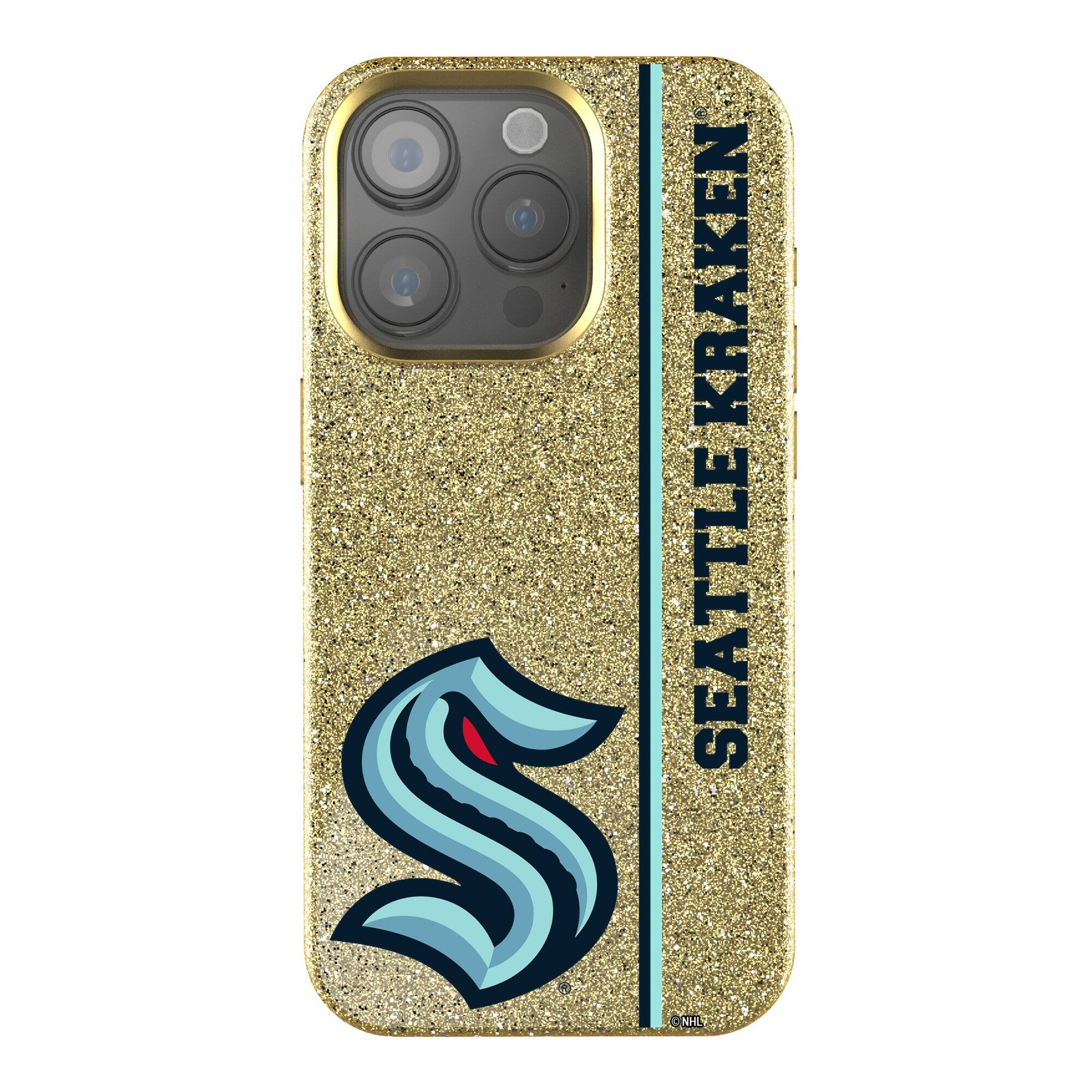 Keyscaper NHL Seattle Kraken Sidebar Bling iPhone Case 15 Plus Gold ...