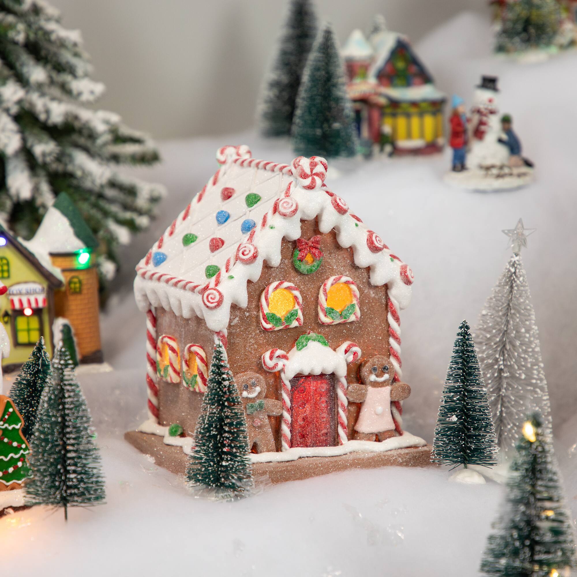 Northlight Pre Lit LED Gingerbread Candy House Christmas Decoration 7.5 ...