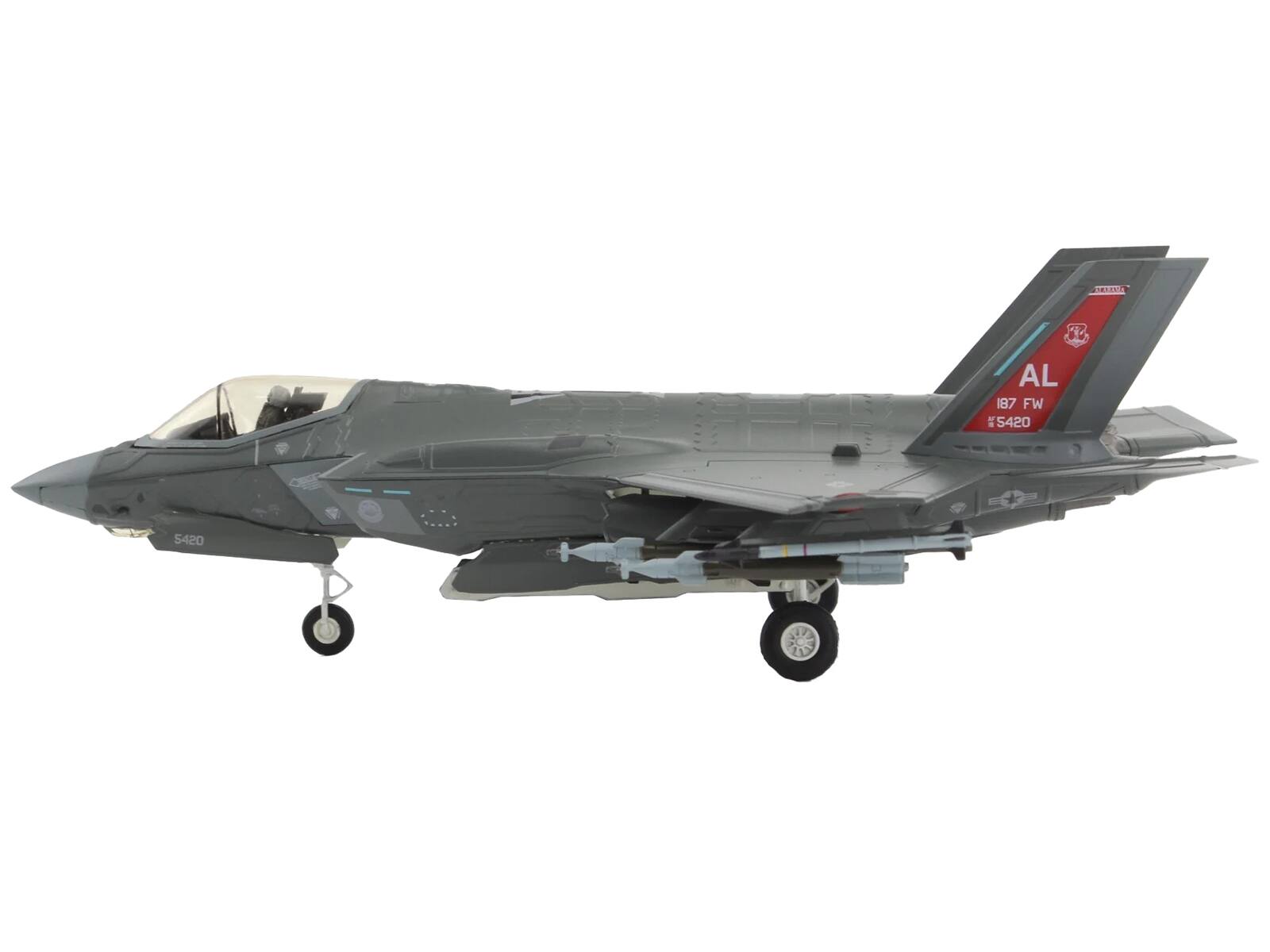 Hobby Master Lockheed Martin F 35A Lightning II Red Tail 187th Fighter ...