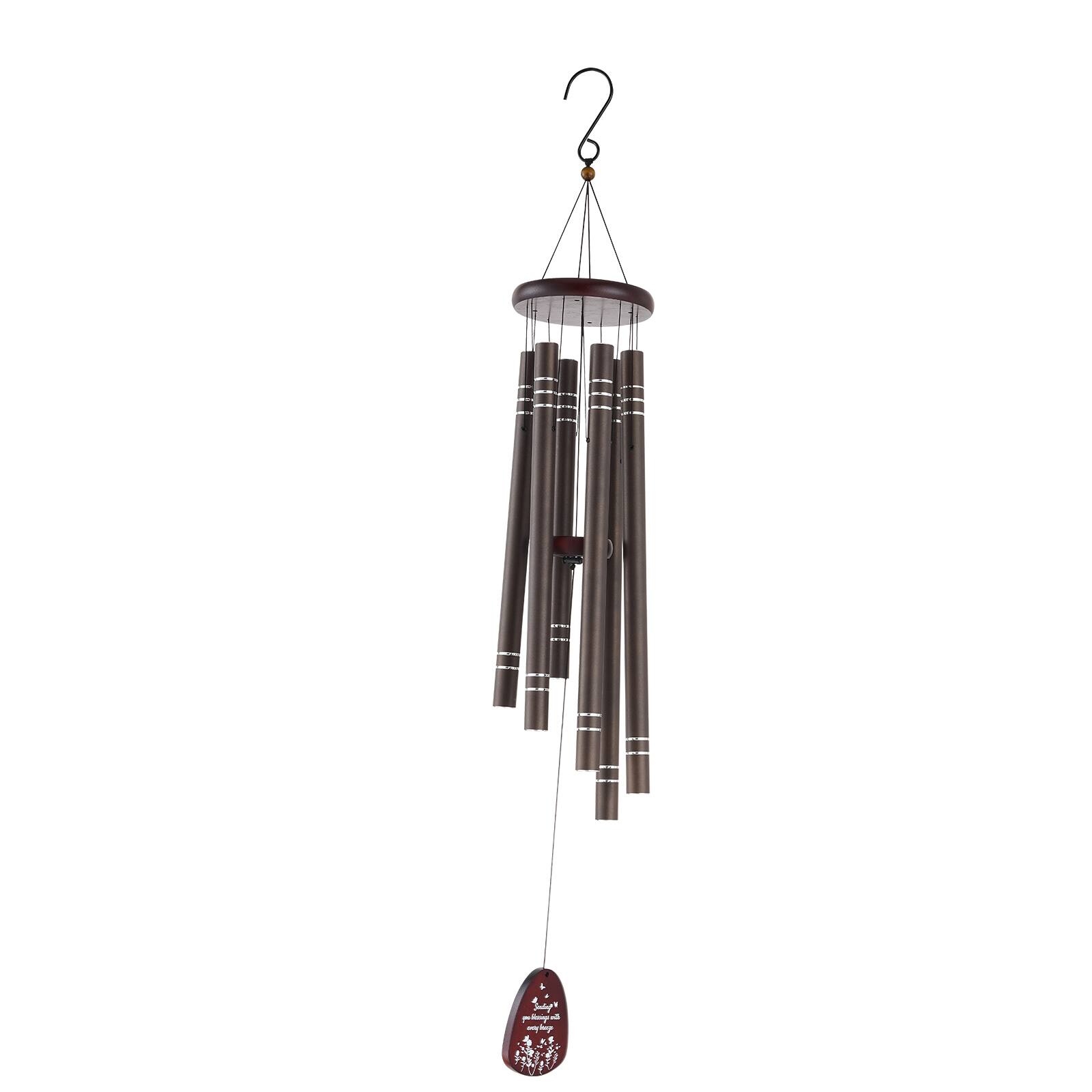 VEVOR Wind Chimes for Outside, 42", Deep Tone Wind Chimes with 6 Tubes ...