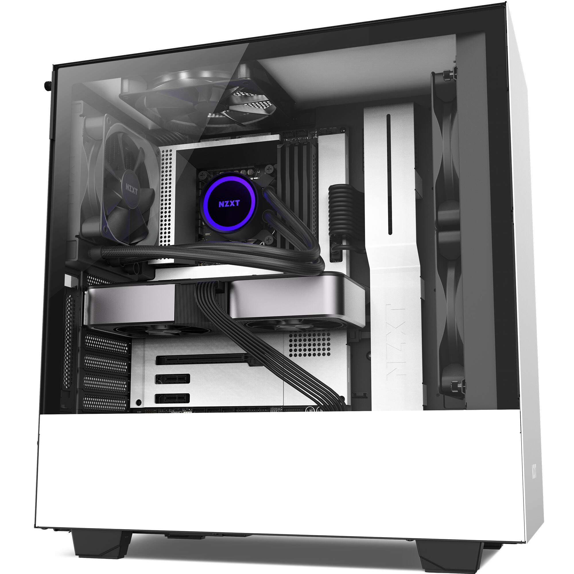 NZXT Kraken 120mm Radiator CPU Liquid Cooler (1 x 120mm Aer P Fan) with ...