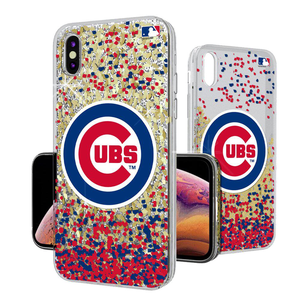 Keyscaper MLB Chicago Cubs Glitter Confetti iPhone Case 15 Pro ...