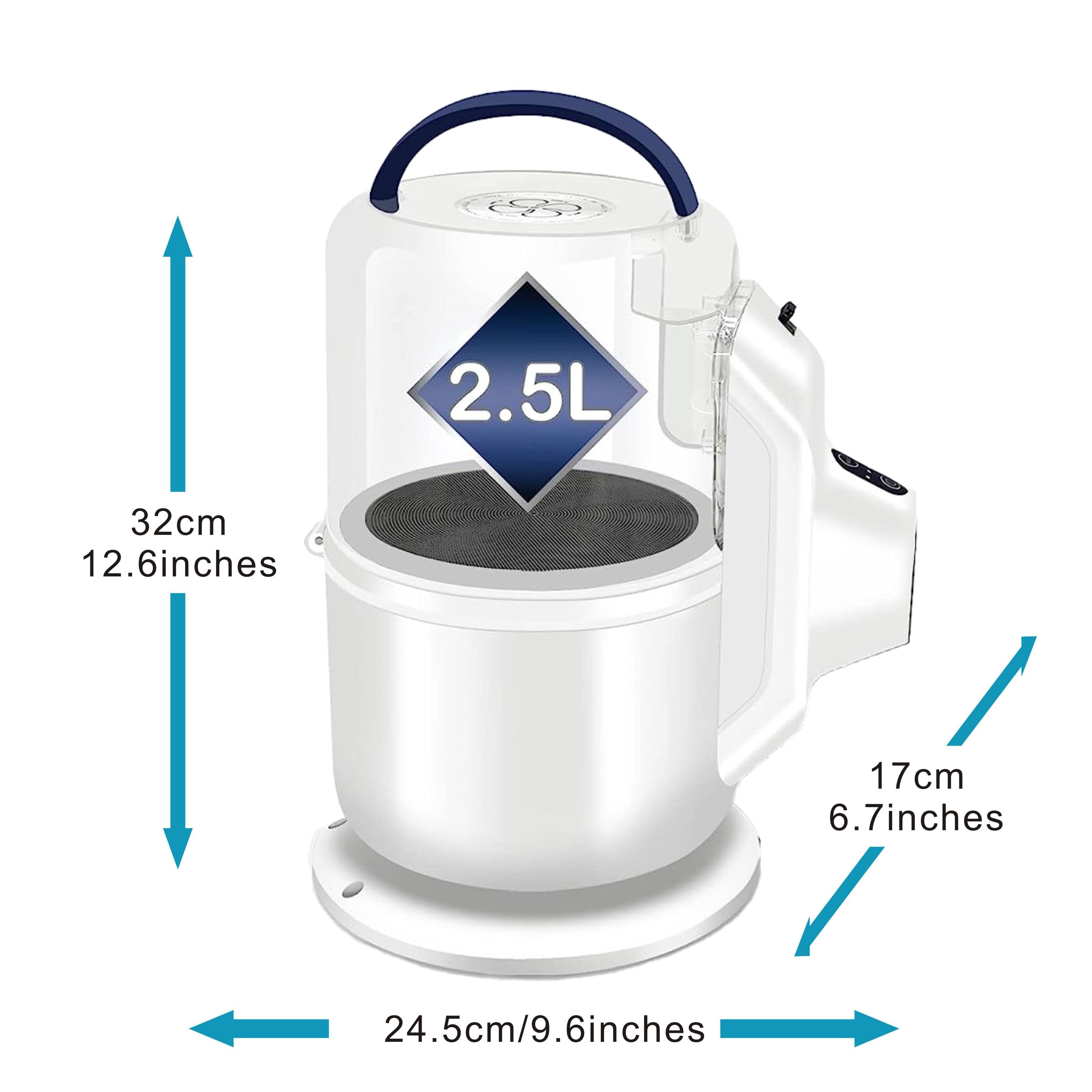 GlowWise Pet grooming vacuum with clippers, deshedder, 84.54oz ...