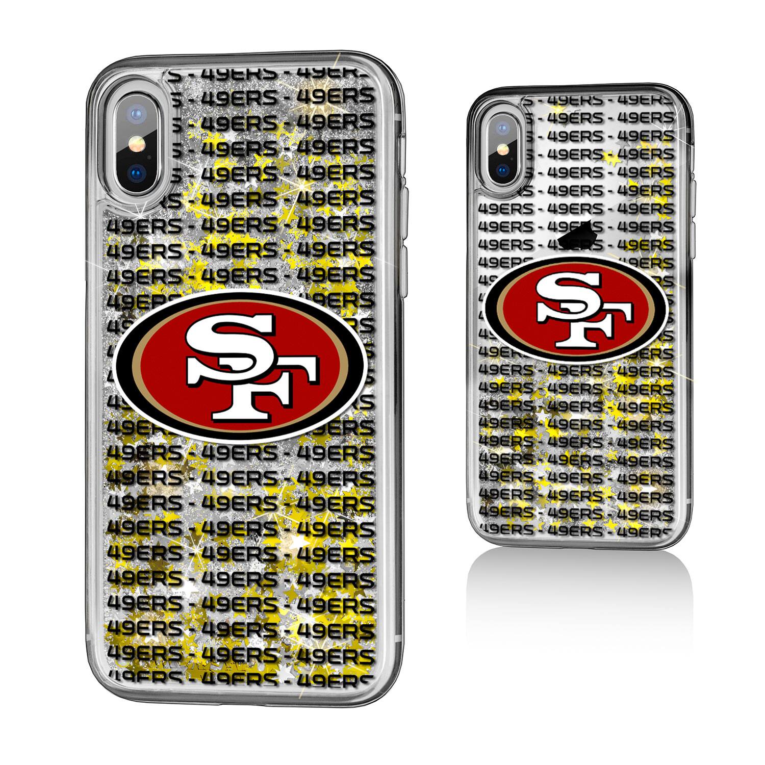 Keyscaper NFL San Francisco 49ers iPhone Text Backdrop Design Glitter ...