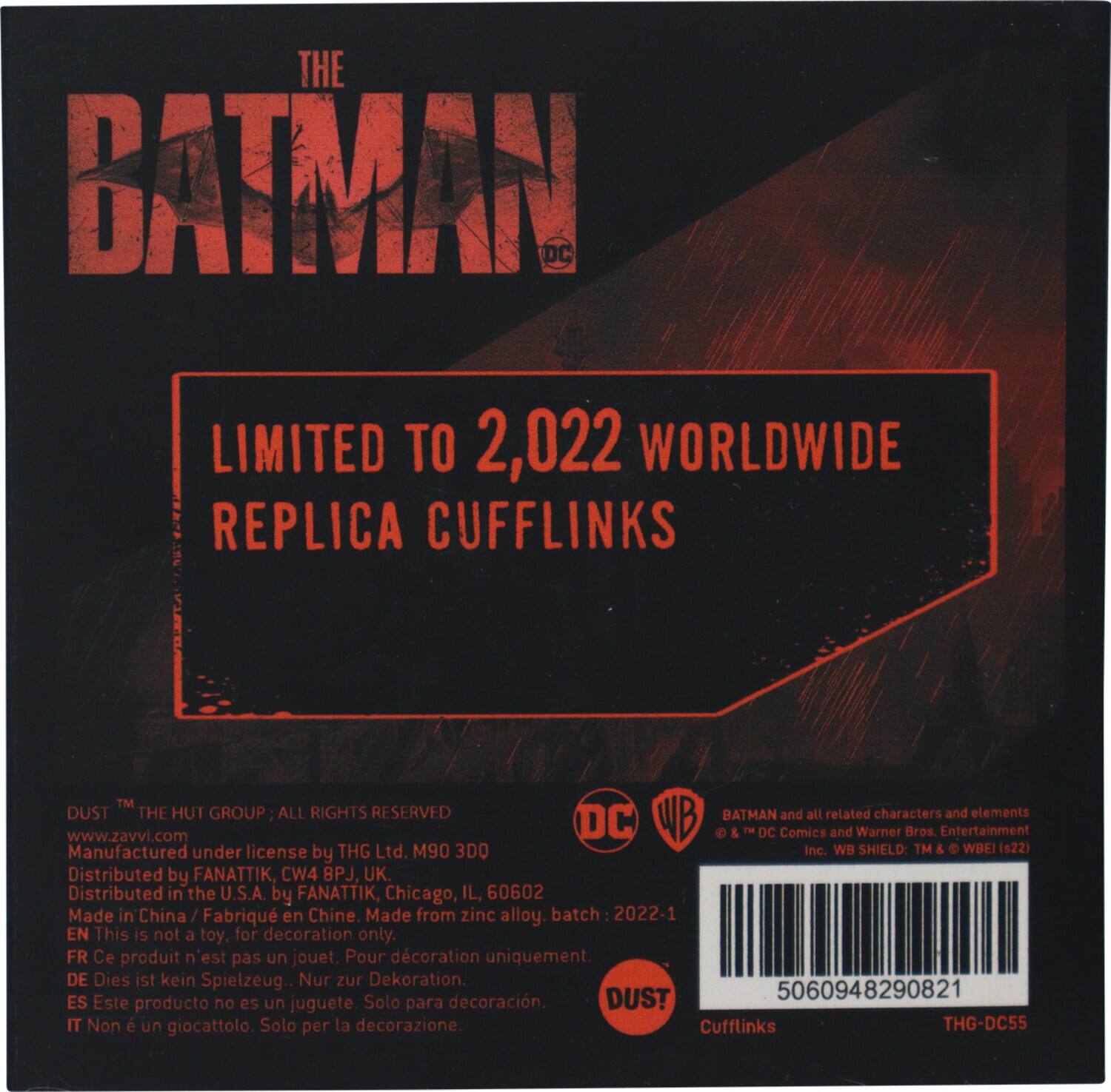 PopMarket DC The Batman Limited Edition Replica Wayne Cufflinks ...