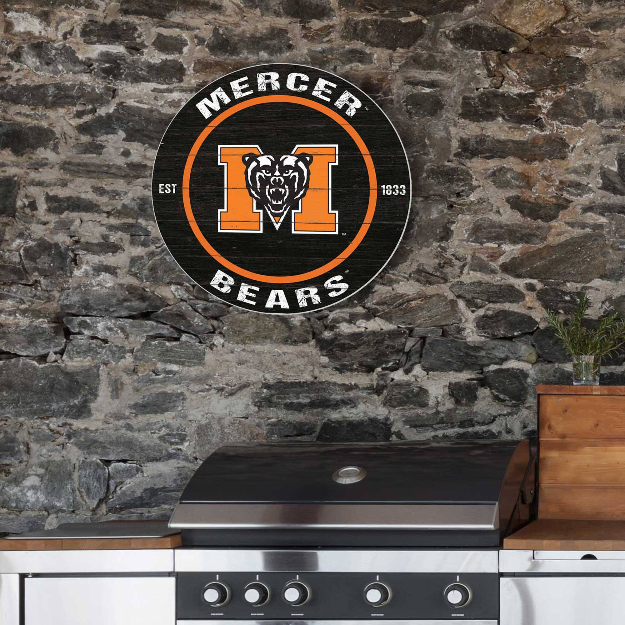 Jardine Mercer Bears 20" x 20" Indoor/Outdoor Circle Sign Orange ...