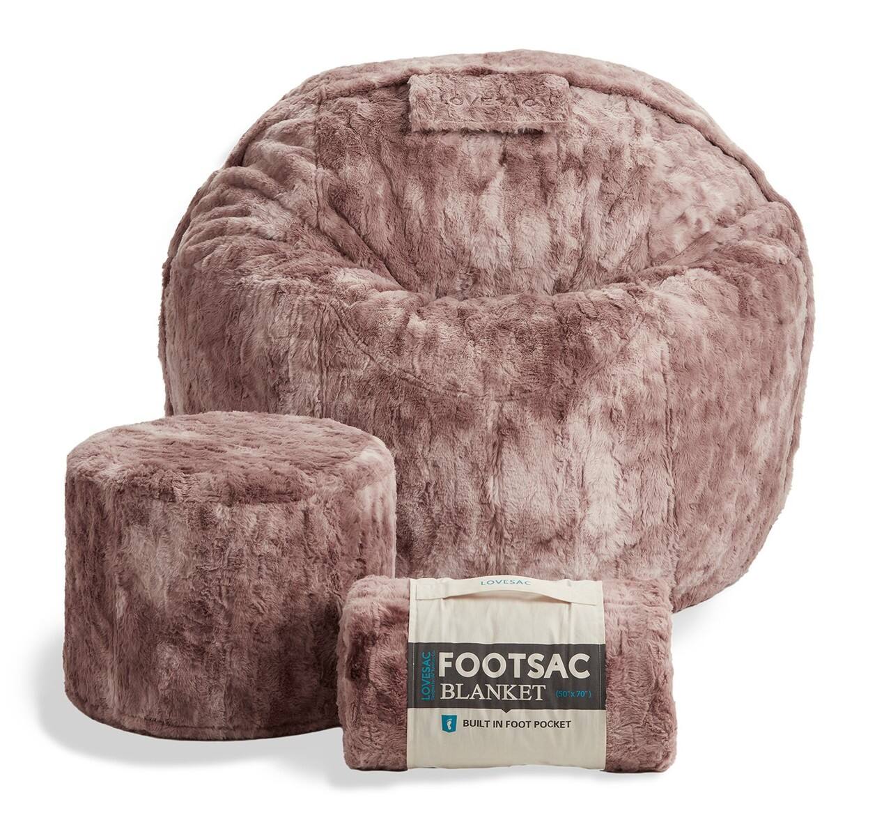 Best Buy: Lovesac Citysac Bundle Rosé Ice Dyed Phur VC3981