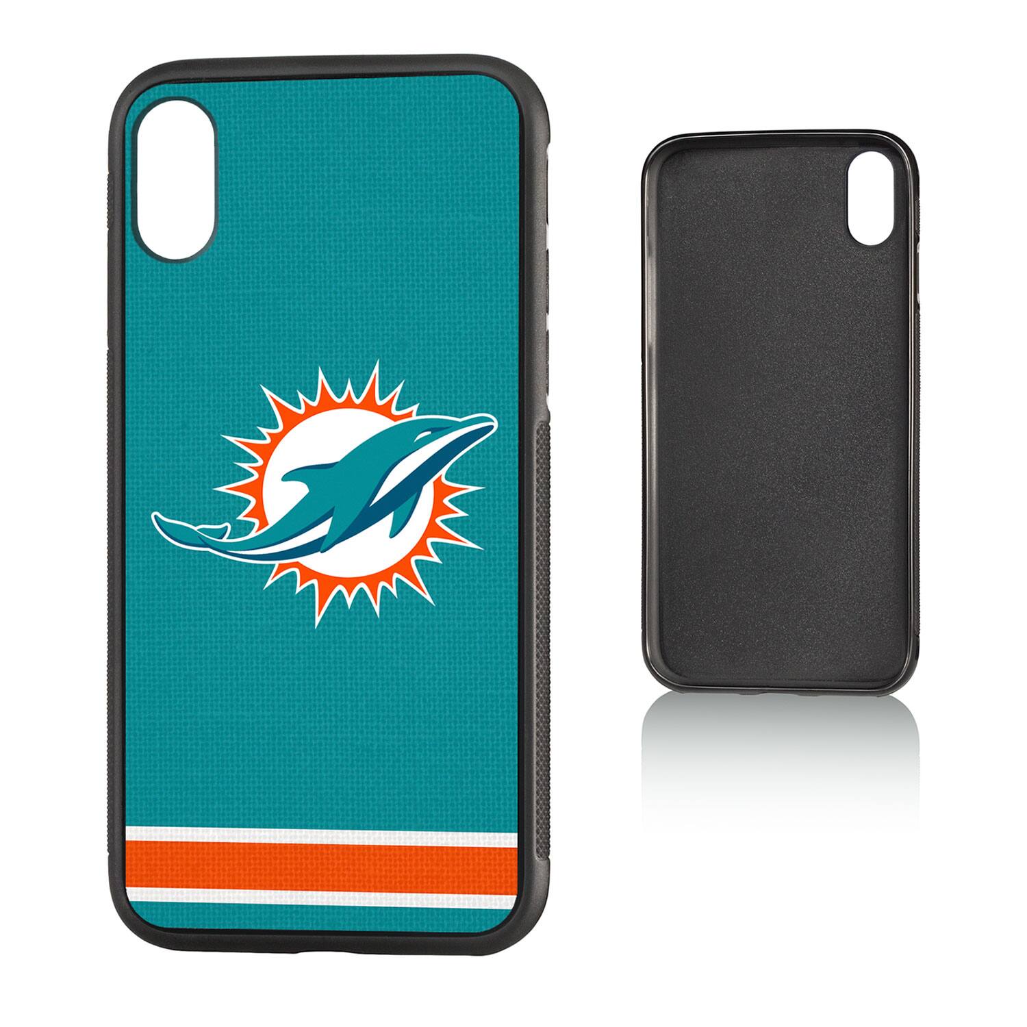 Keyscaper NFL Miami Dolphins iPhone Stripe Design Bump Case Multicolor ...