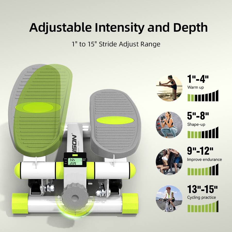 HARISON Mini Stepper with LCD Monitor, 300LB Capacity, Portable Under ...