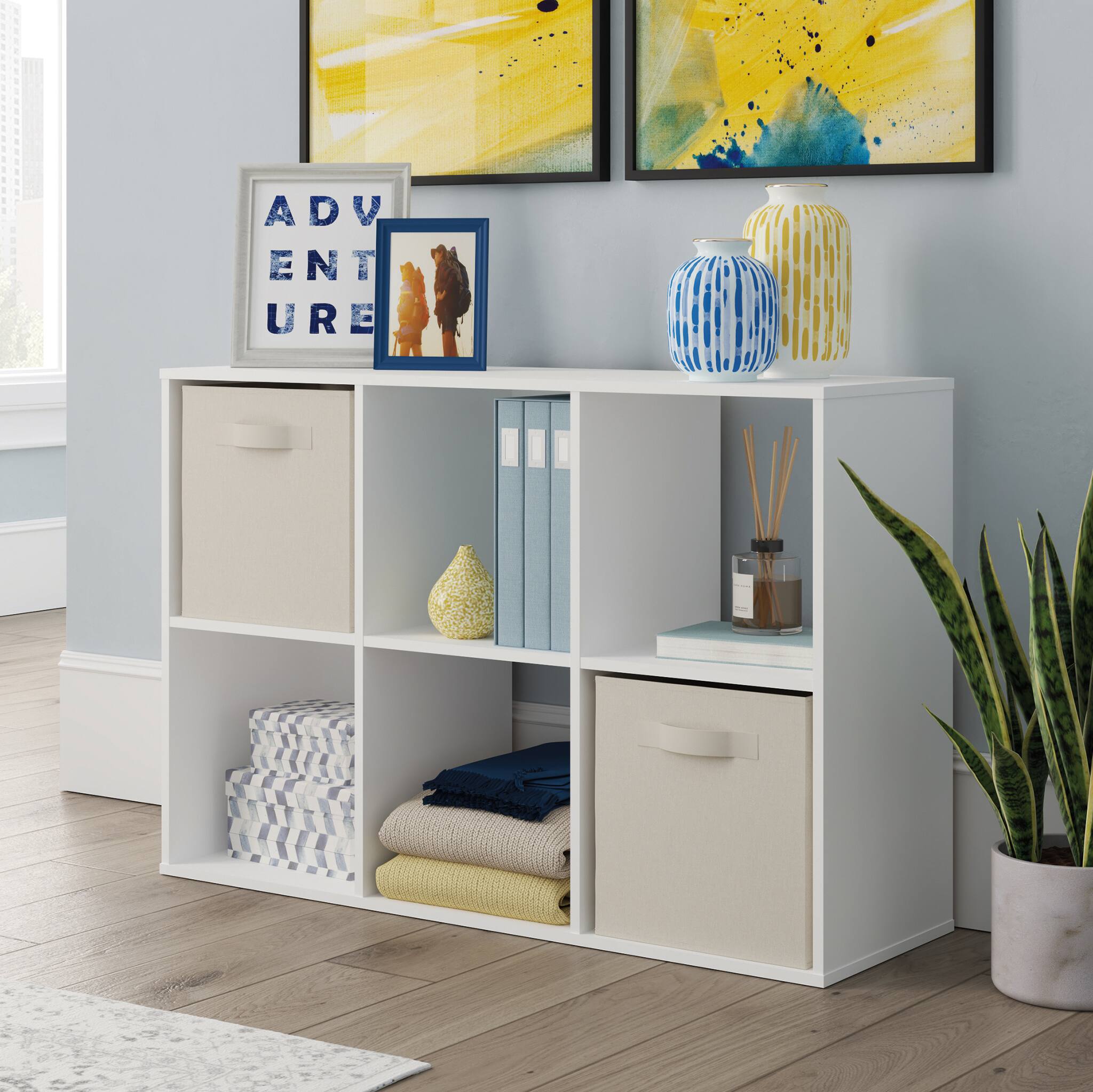 Best Buy: Sauder Contemporary 6 Cube Organizer Bookcase 430088