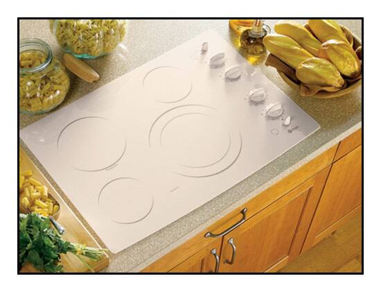 Best Buy: GE Profile CleanDesign 30" Built-In Electric Cooktop Bisque ...