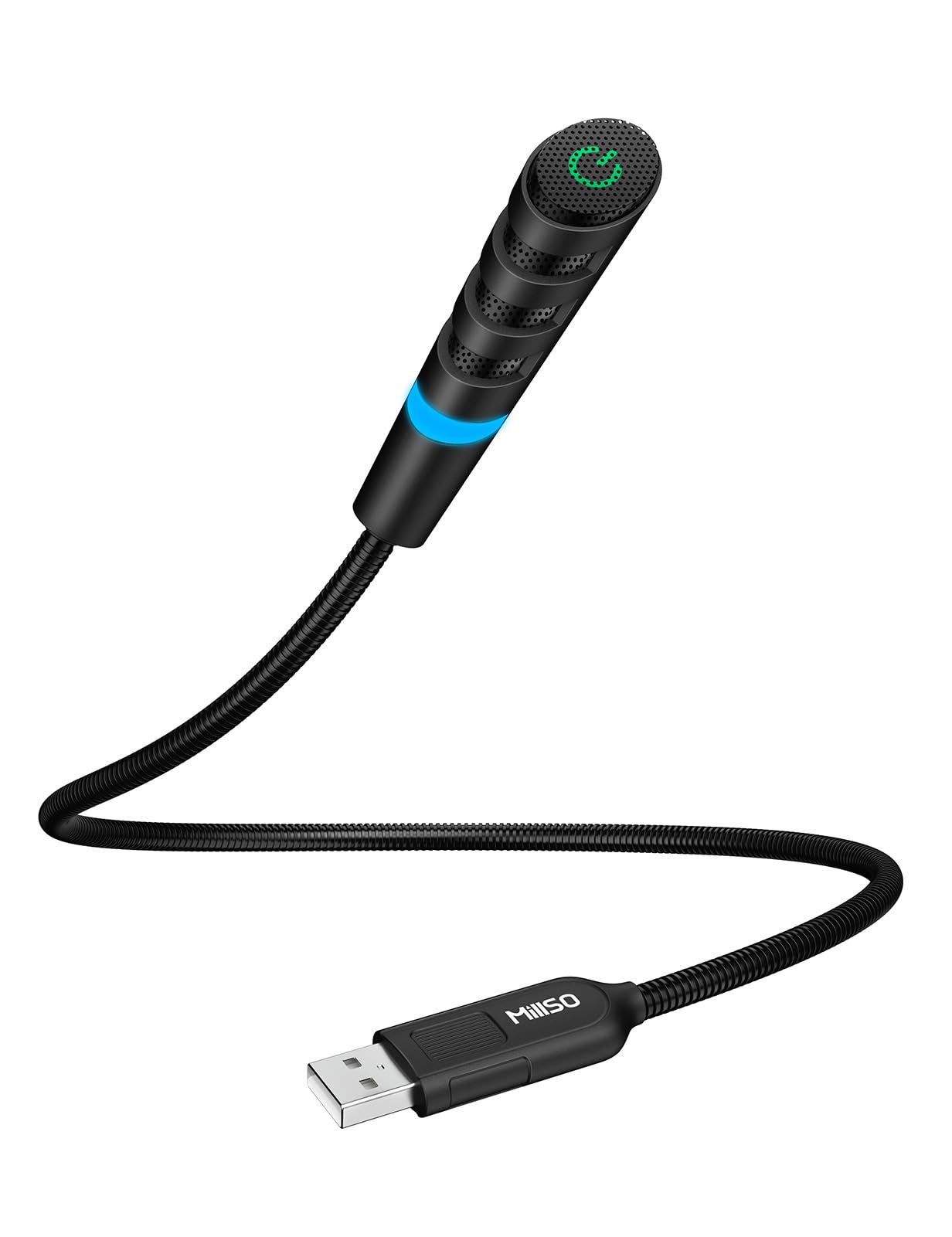 METALTON Microphone For Pc And Laptop Gooseneck Computer Mute noise ...