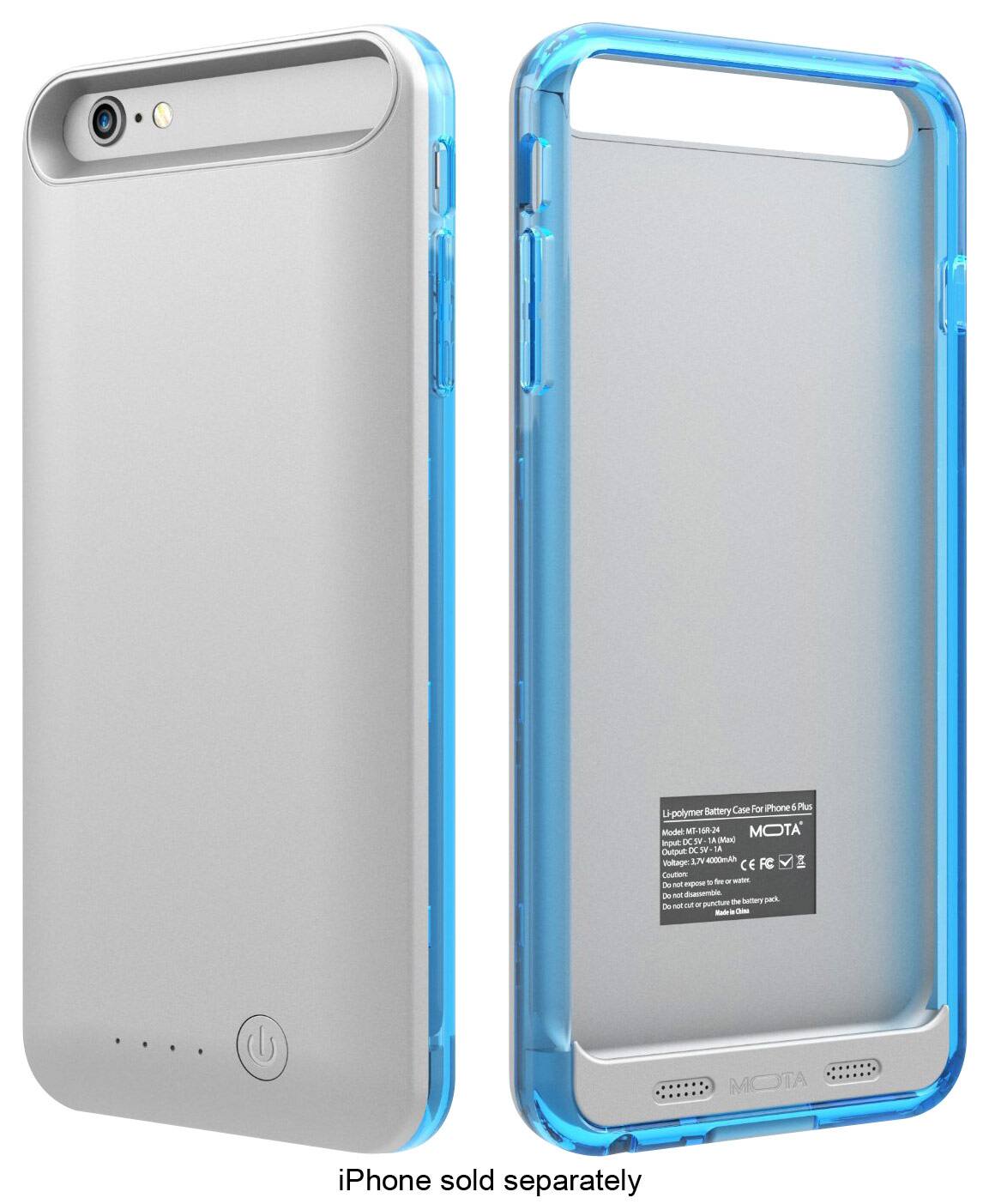 Best Buy: MOTA External Battery Case for Apple® iPhone® 6 Plus Blue MT ...