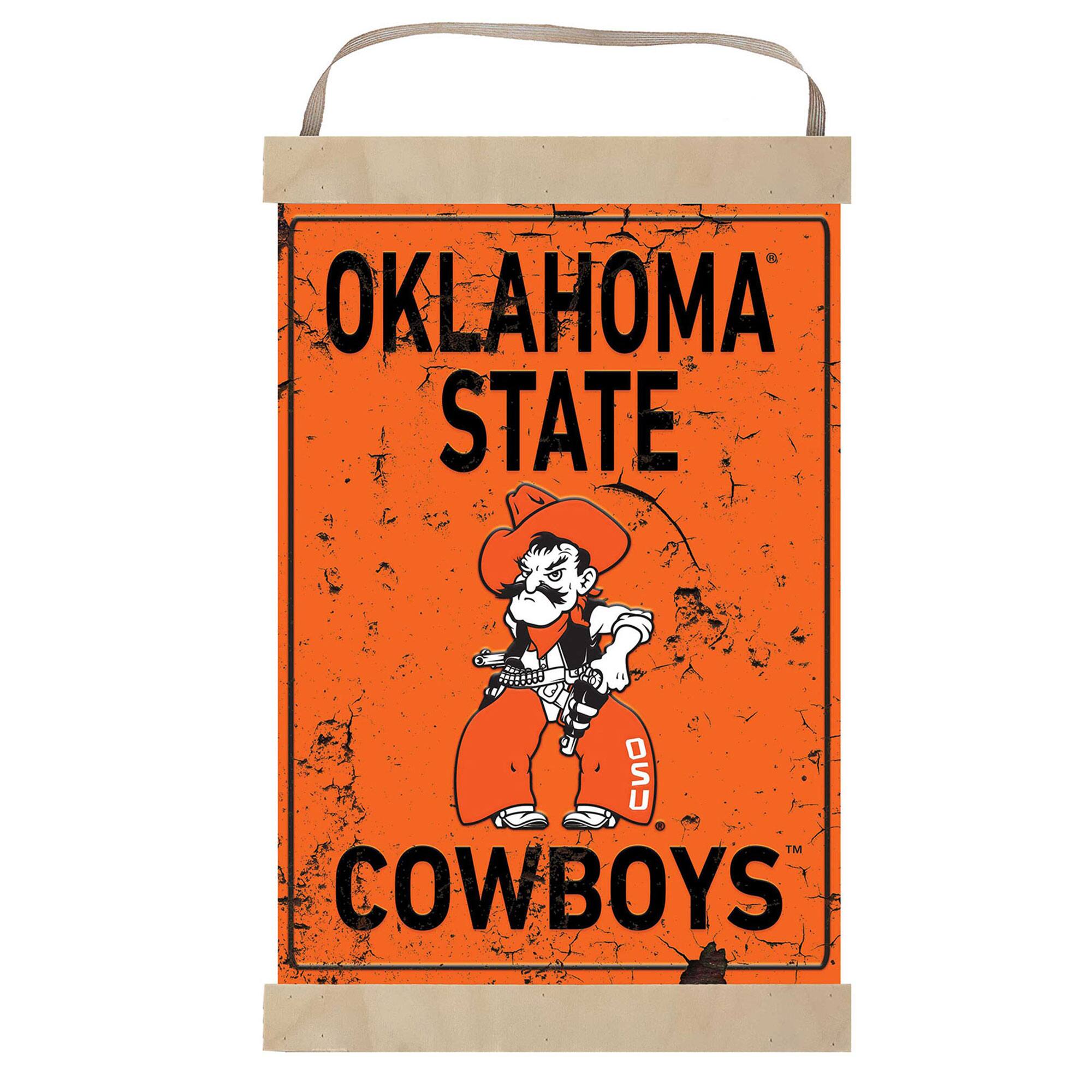 Jardine Oklahoma State Cowboys Retro Logo Banner Sign Orange 4941819 ...