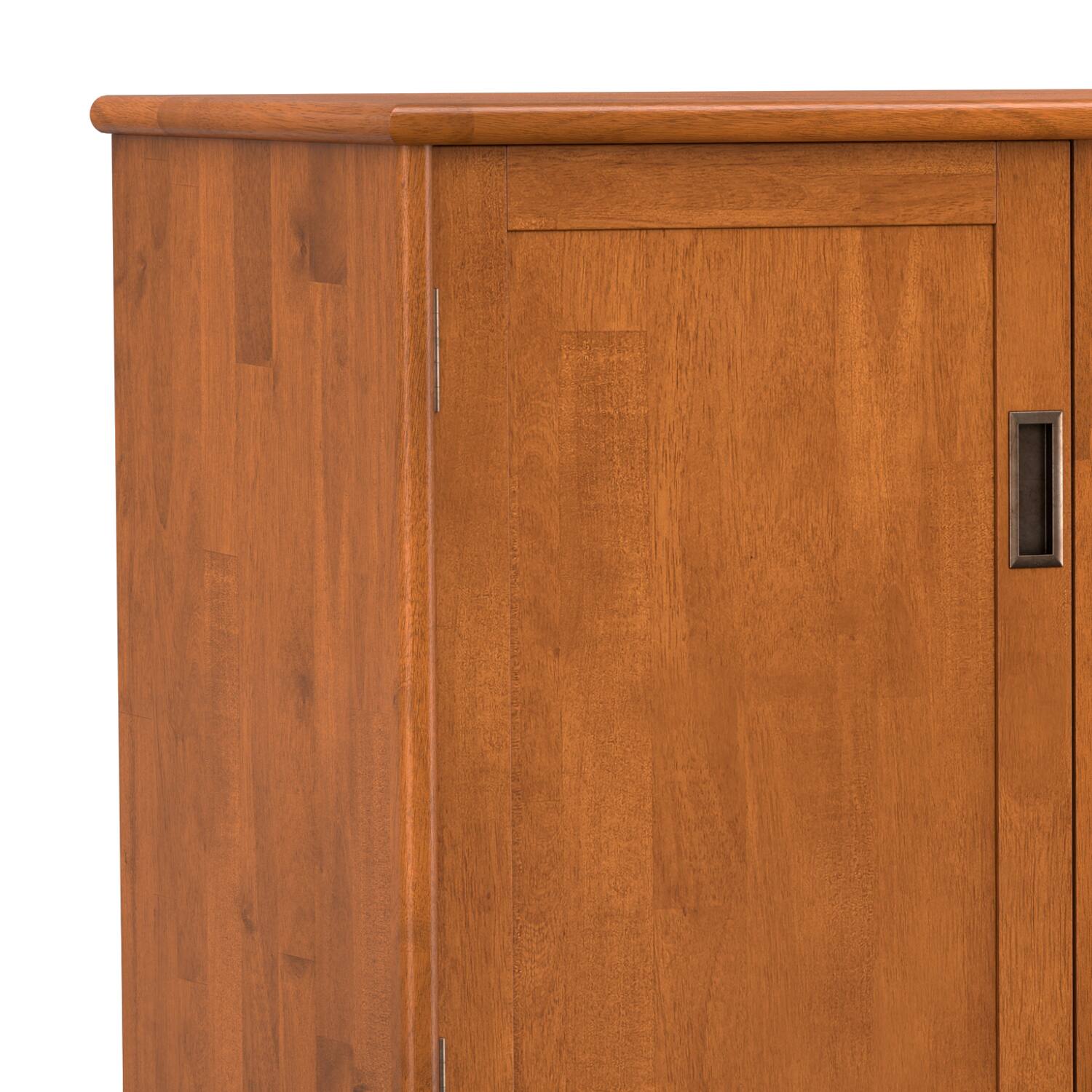 Simpli Home Draper SOLID HARDWOOD Mid Century 3 Door Sideboard Buffet ...