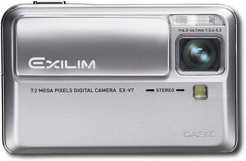 Best Buy: Casio EXILIM 7.2MP Digital Camera Silver EX-V7SR