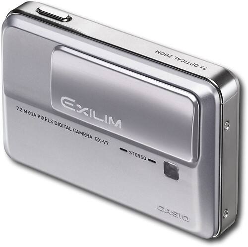 Best Buy: Casio EXILIM 7.2MP Digital Camera Silver EX-V7SR