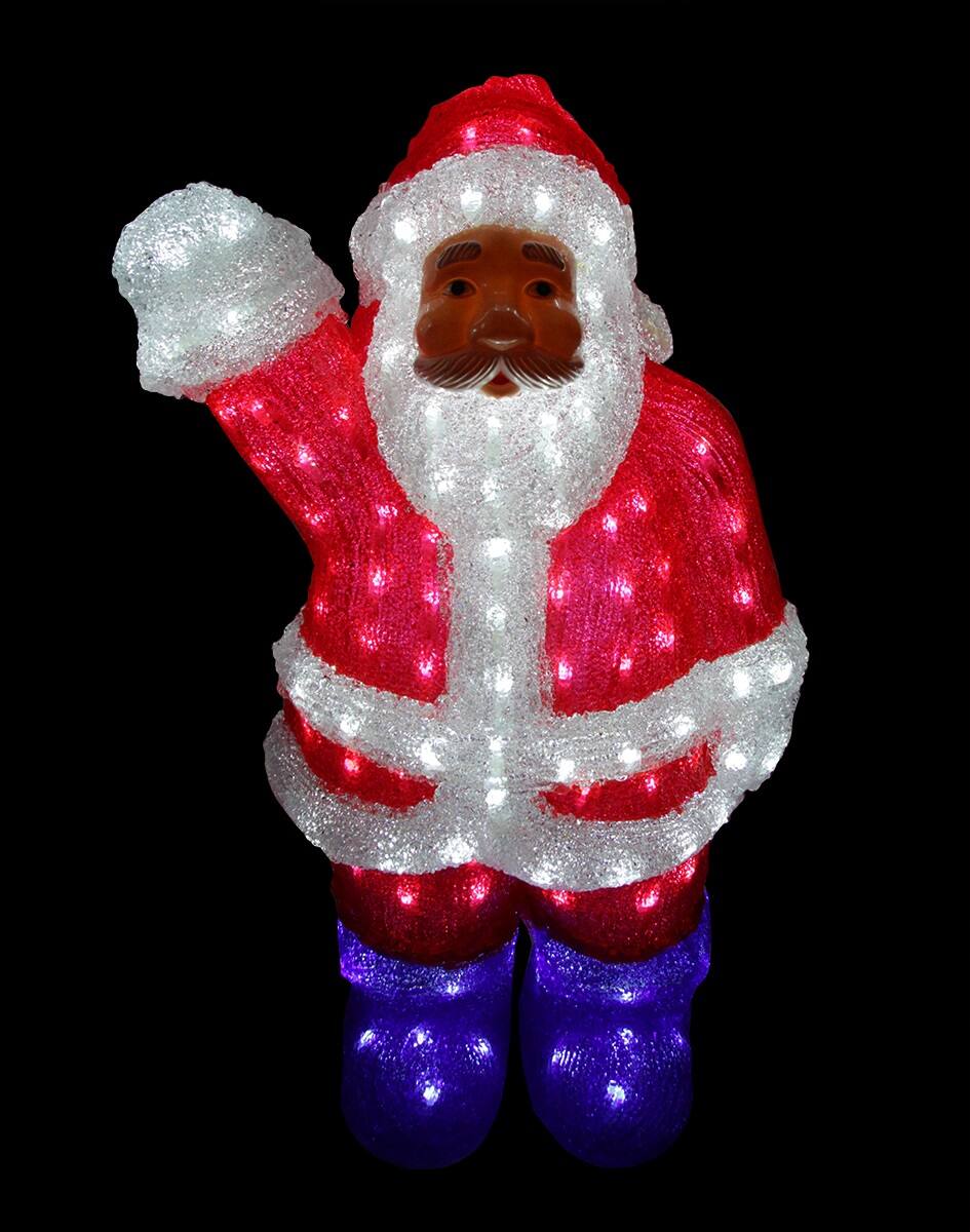 Northlight Lighted Waving Santa Claus Commercial Grade Acrylic ...