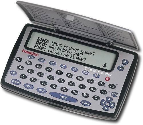 Customer Reviews: Franklin 12-Language Translator TG-450 - Best Buy