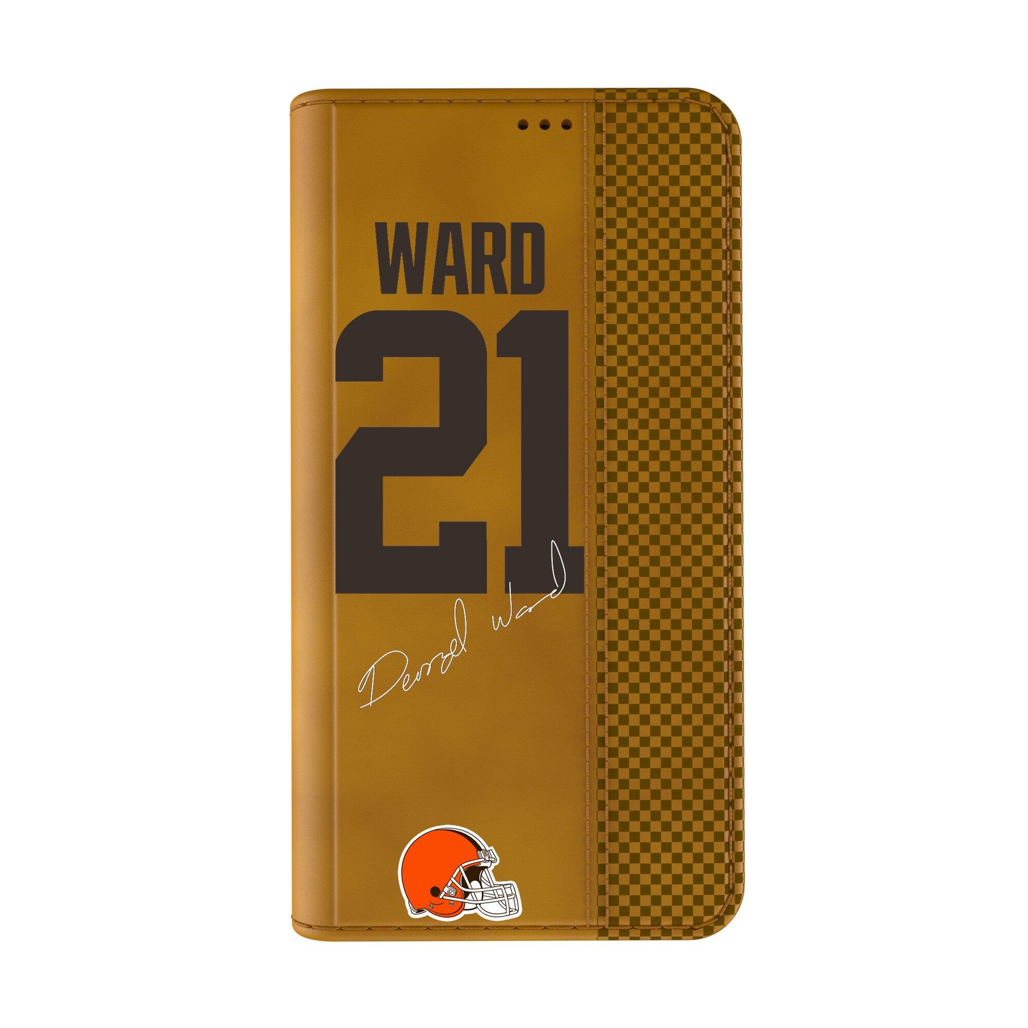 Keyscaper NFL Denzel Ward Cleveland Browns Folio iPhone Case 16 Plus ...
