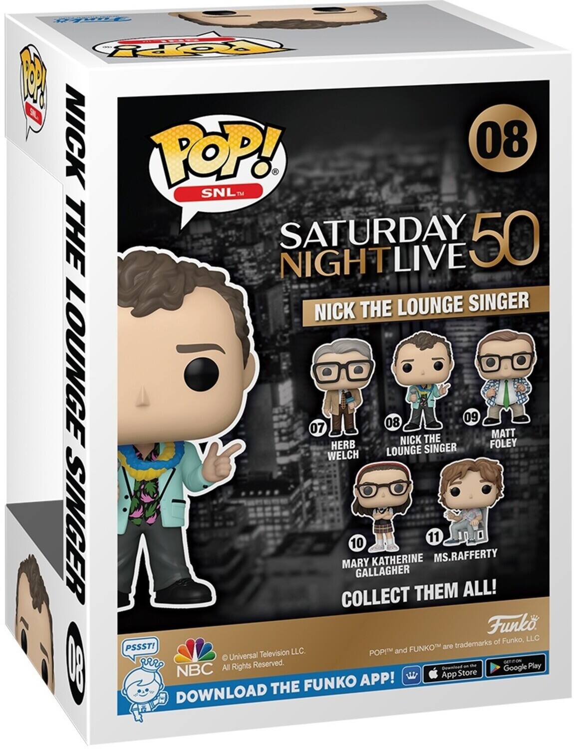 Funko Pop! SNL th Anniversary Nick the Lounge Singer Multicolor FU80065 ...