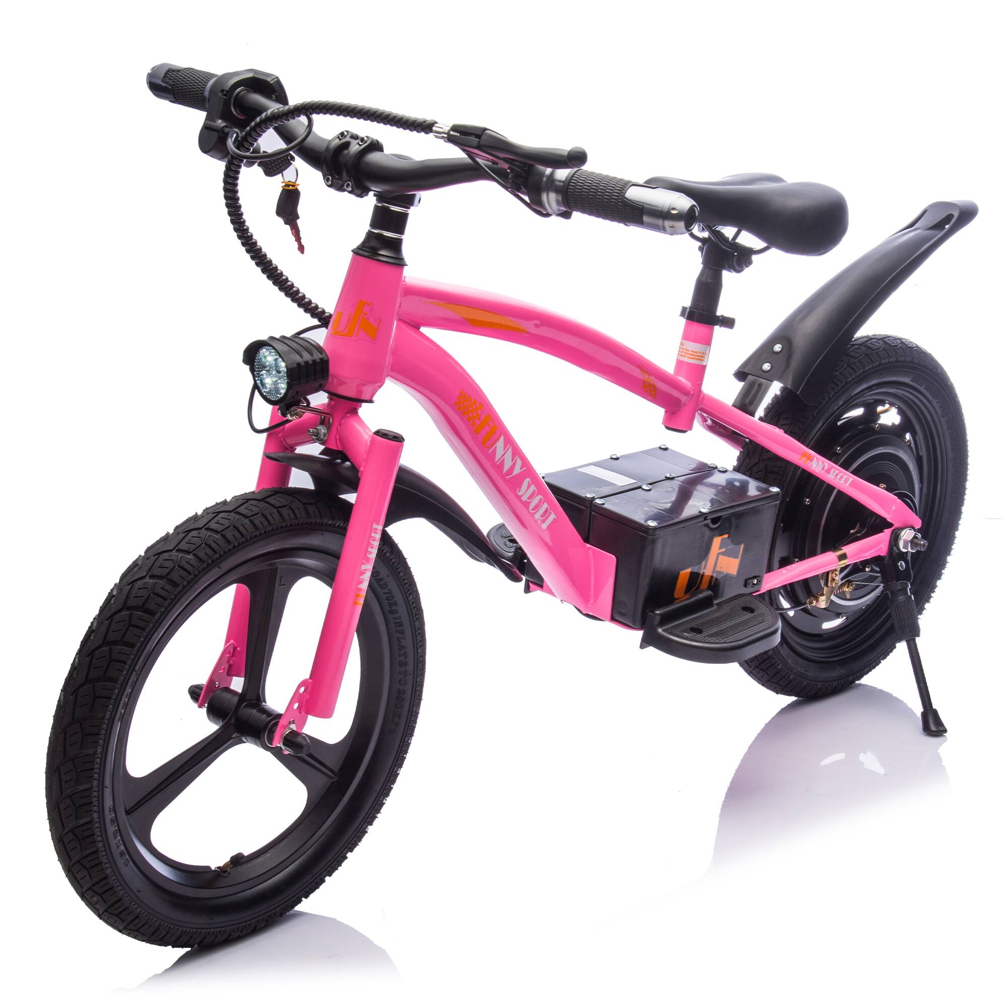 APRILSOUL 24V Kids Electric Dirt Bike 300W 1243MPH 16in Wheels 512 Years Pink SF-WO-W1578P335443 ...