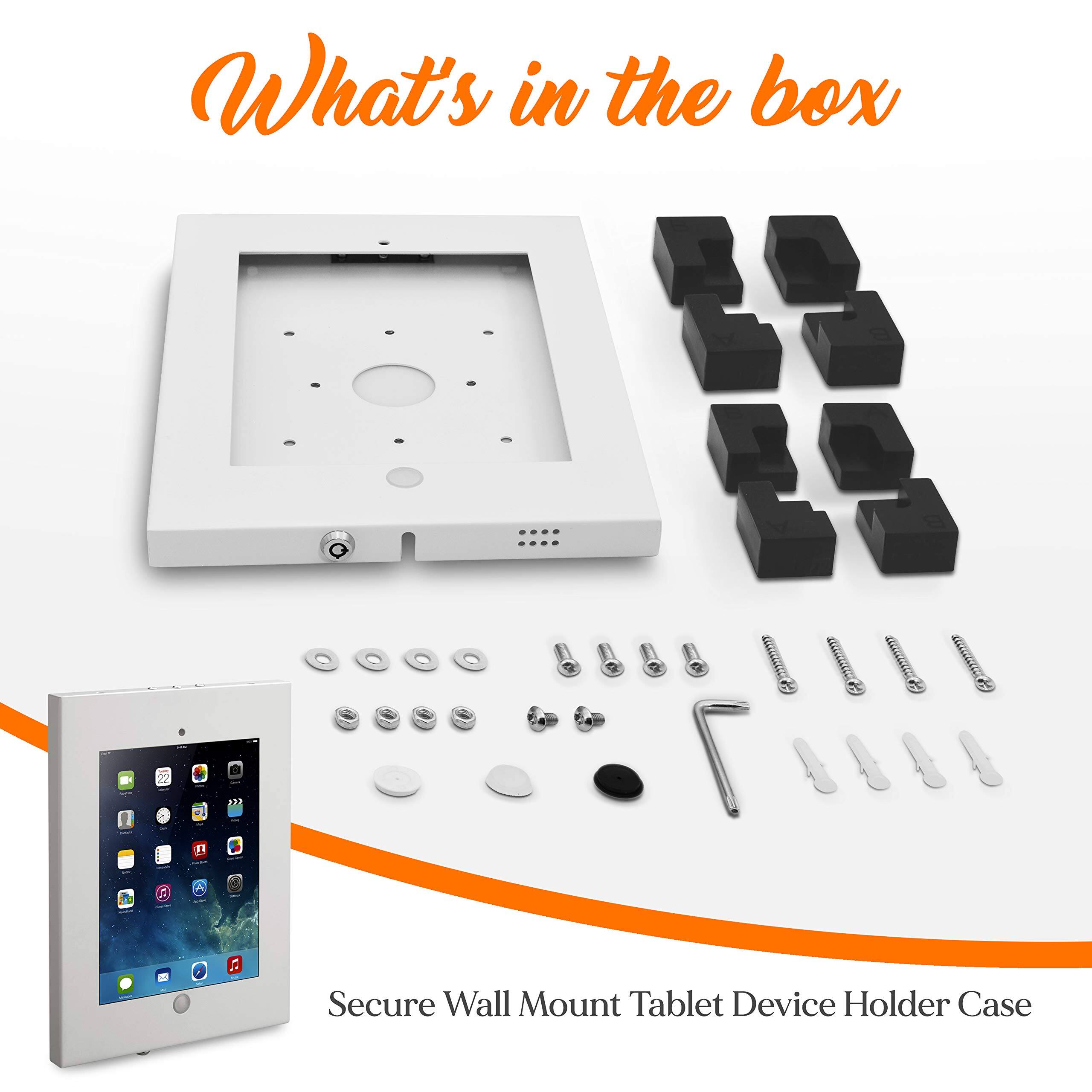 Pyle Security Anti Theft iPad Wall Mount – Lock & Key Holder for iPad ...