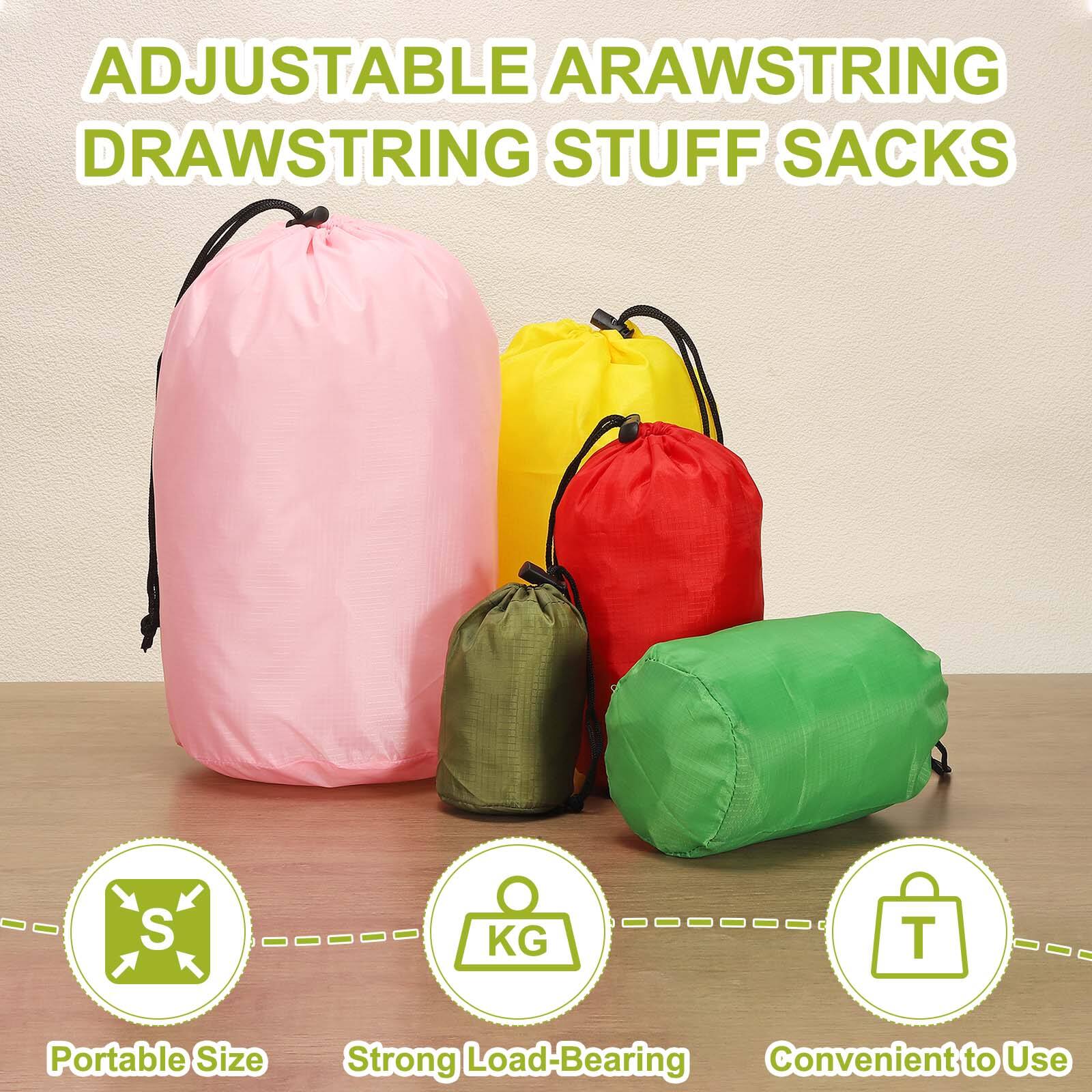 Unique Bargains Stuff Sack, Nylon Waterproof Storage Sack, Portable ...